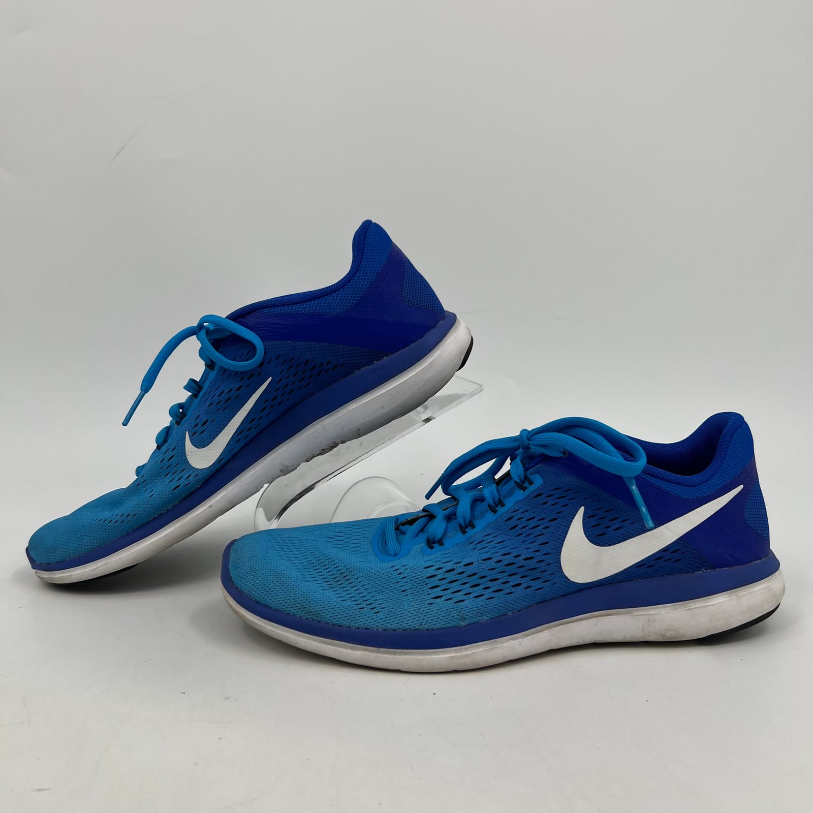 Nike Blue Athletic Flex 2016 Run Sneakers Nike Blue Athletic Flex 2016 ...