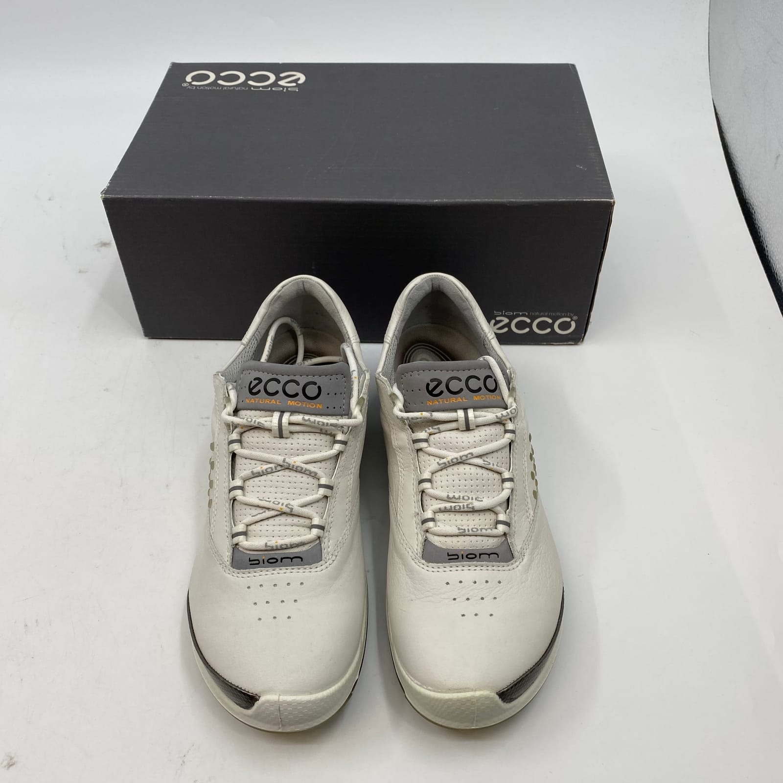 Ecco White Gray Golf Biom Hybrid 2 Sneakers Ecco White Gray Golf Biom ...