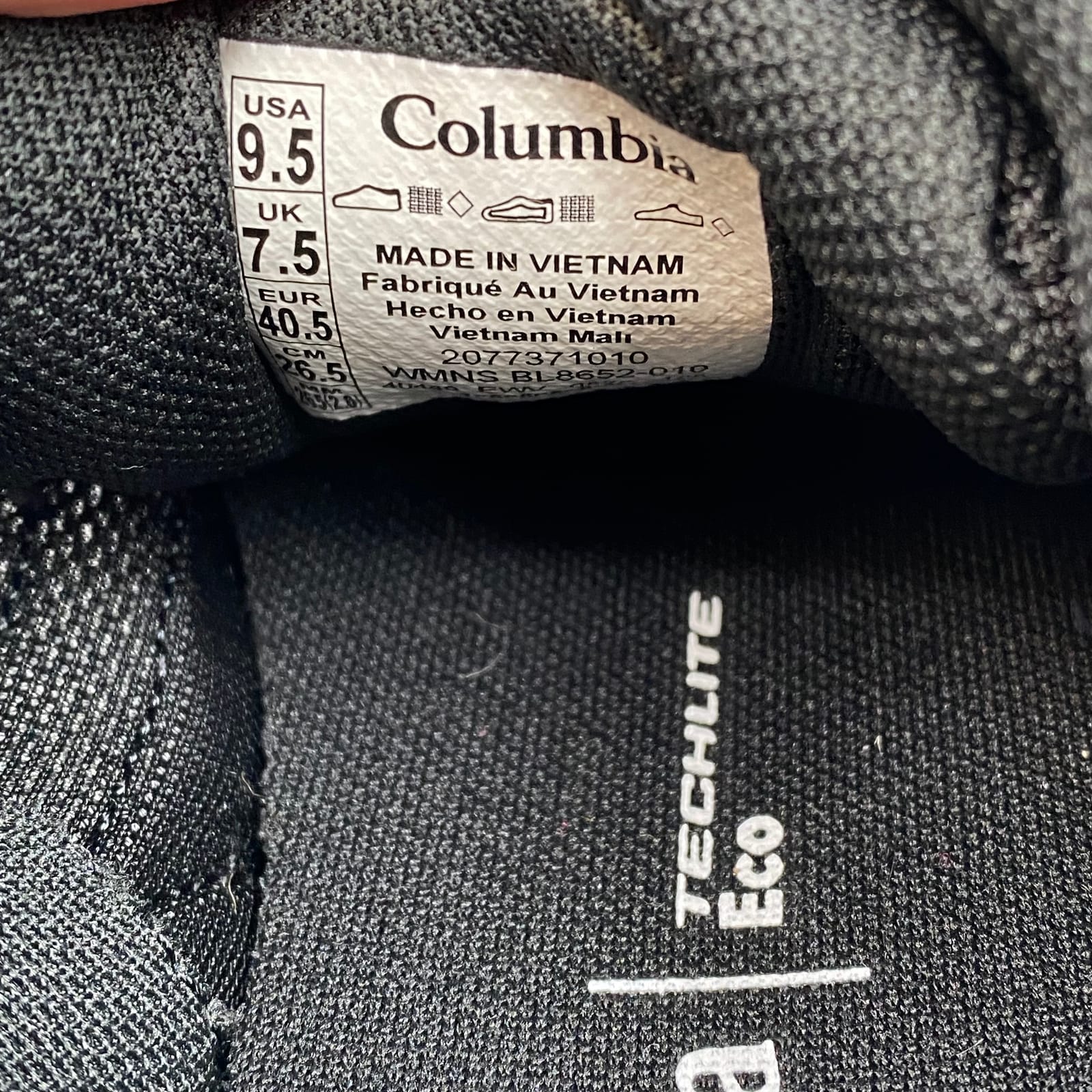 Columbia Black/Pink Vertisol Trail Hiking Sneakers Columbia Black/Pink ...