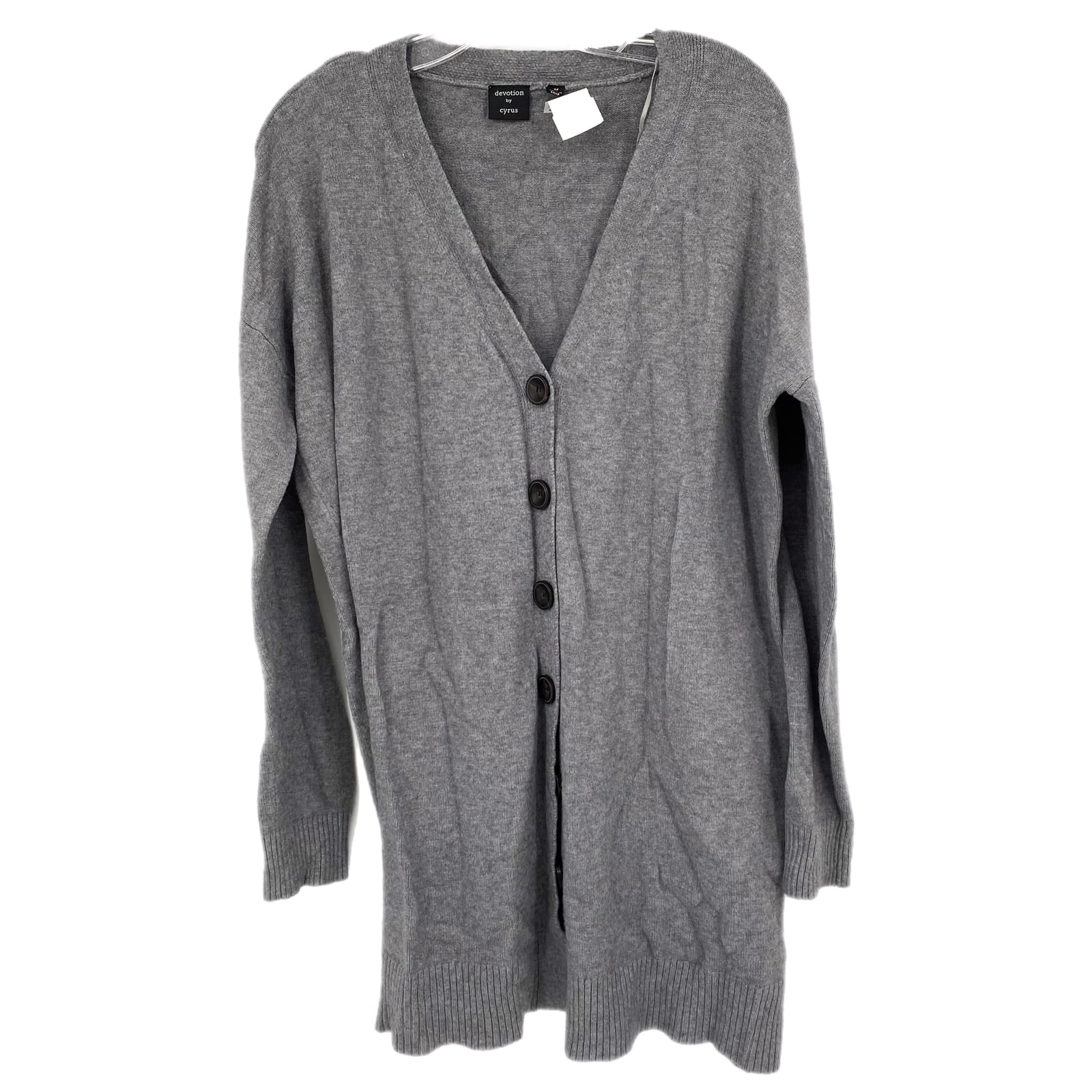Cyrus Gray Button-Up Cardigan Cyrus Gray Button-Up Cardigan Size M ...