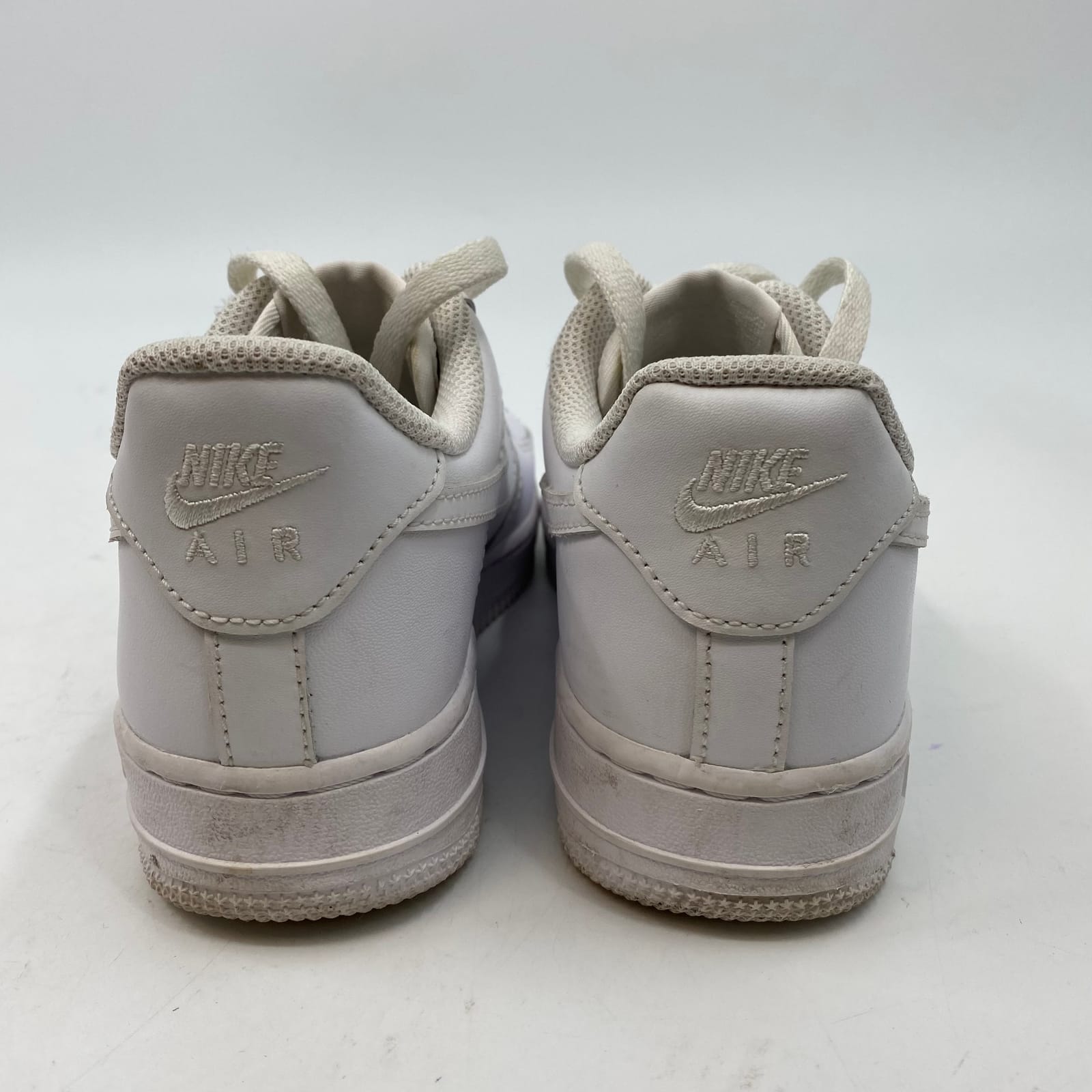 Nike White Leather AF1 Sneakers Nike White Leather AF1 Sneakers Size 6. ...