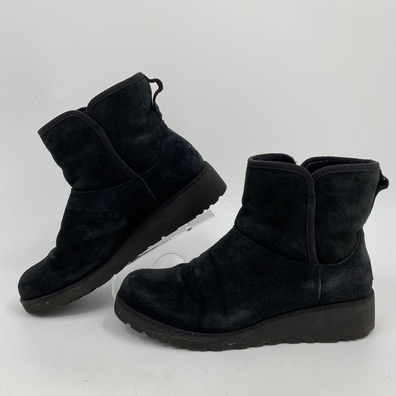 UGG Black Wedge Suede Ankle Booties UGG Black Wedge Suede Ankle Booties ...