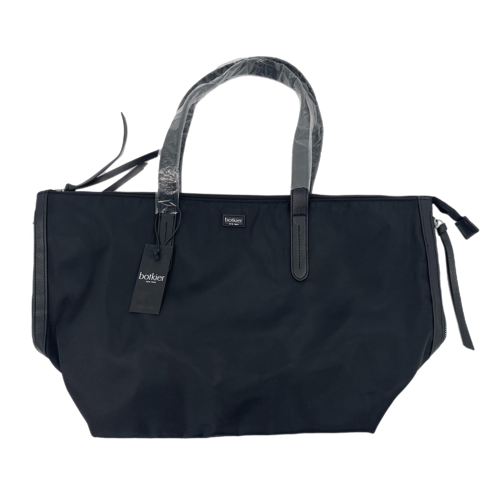 Botkier Black Zipper Accent Solid Tote Botkier Black Zipper Accent ...