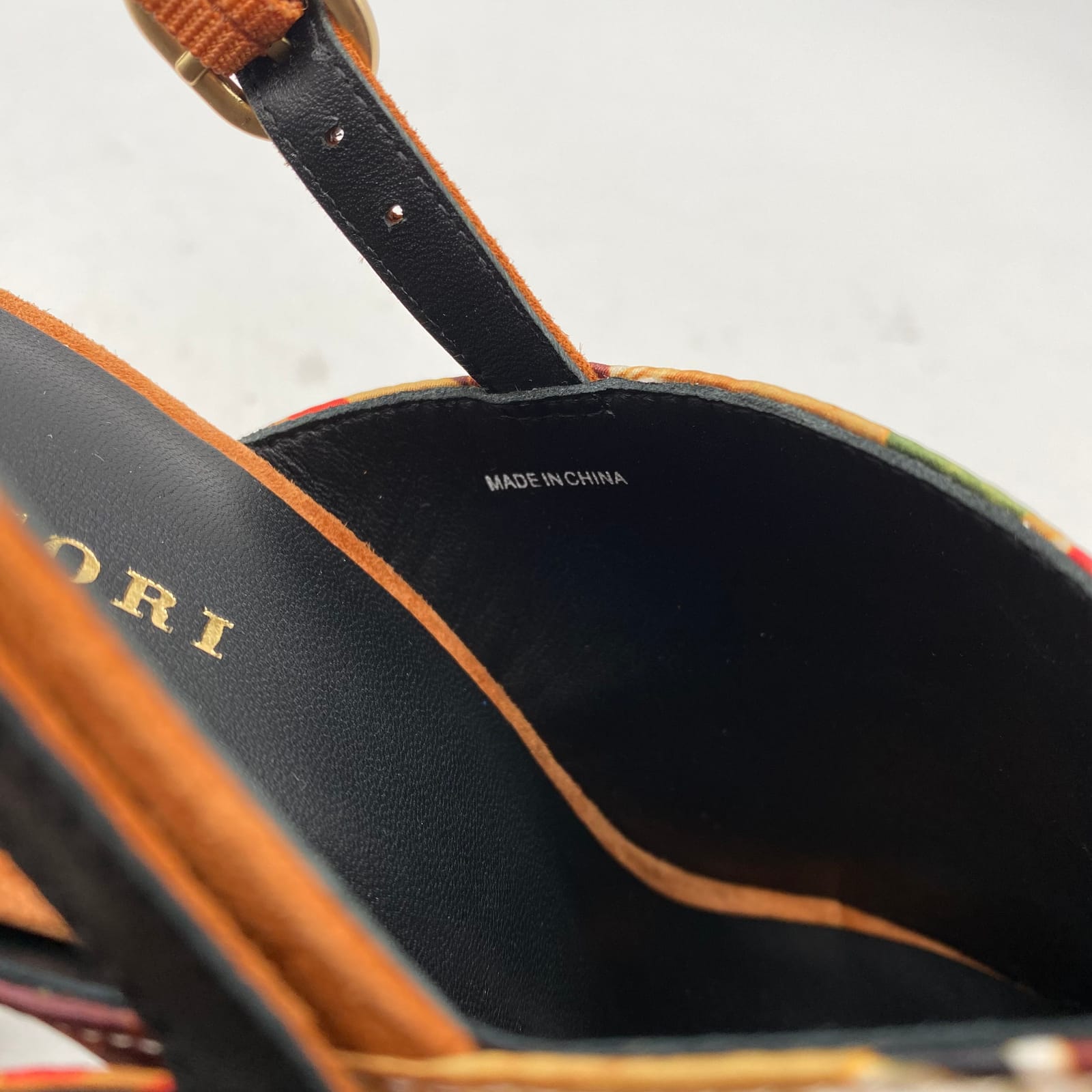 Natori Brown Red Patterned Slingback Peep Toe Heels Natori Brown Red ...