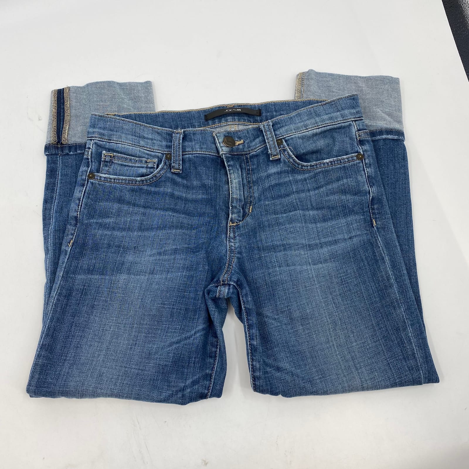Joe’s Jeans Medium Wash Cuffed Cropped Jeans Joe’s Jeans Medium Wash ...