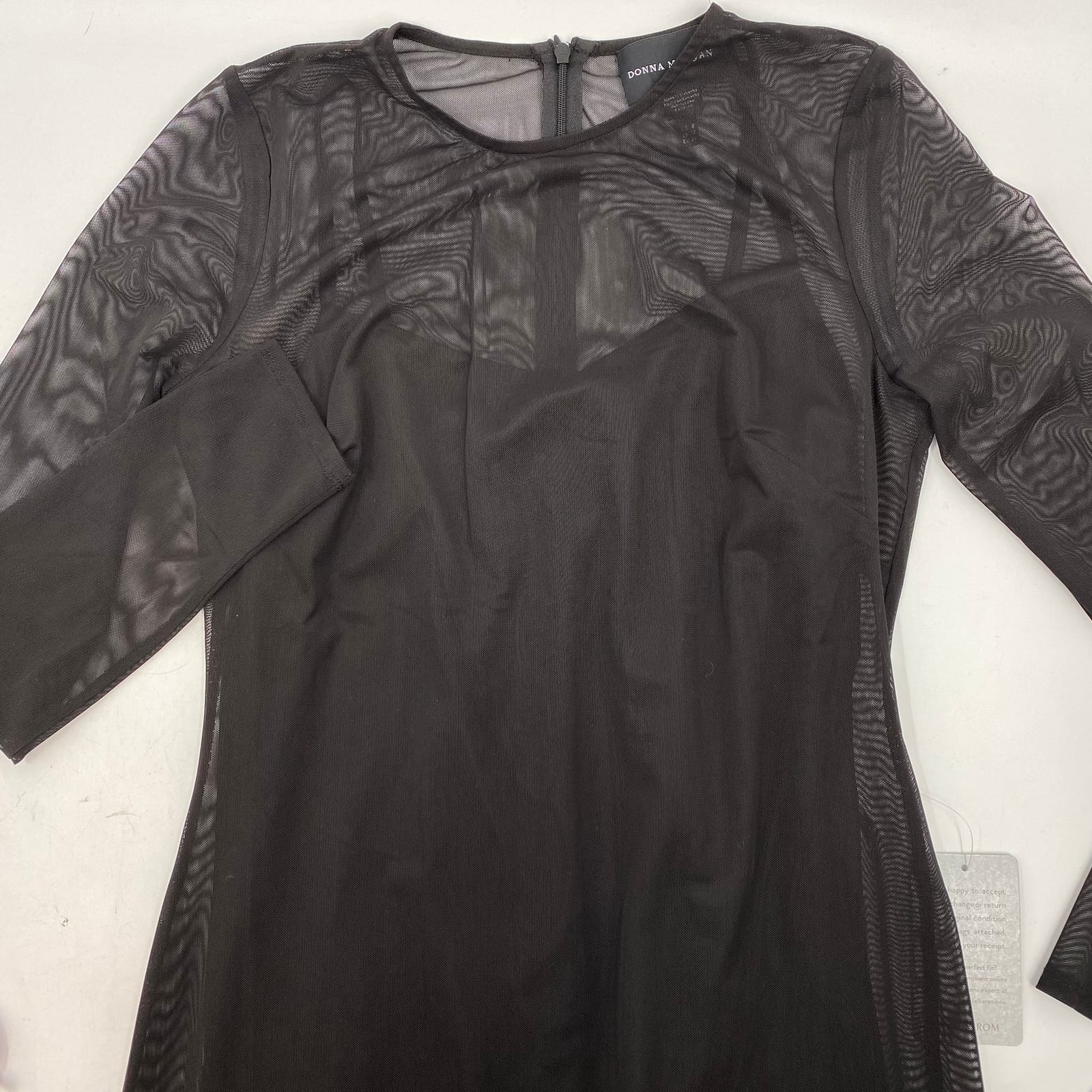 Donna Morgan Black Sheer Mesh Overlay Maxi Dress Donna Morgan Black ...