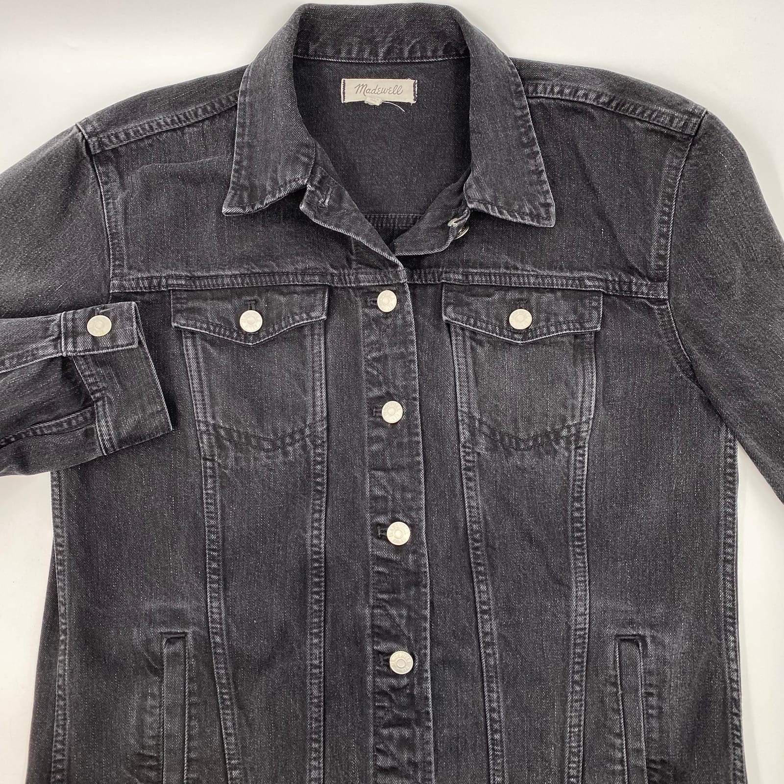 Madewell Black Denim Jacket Madewell Black Denim Jacket Size M ...
