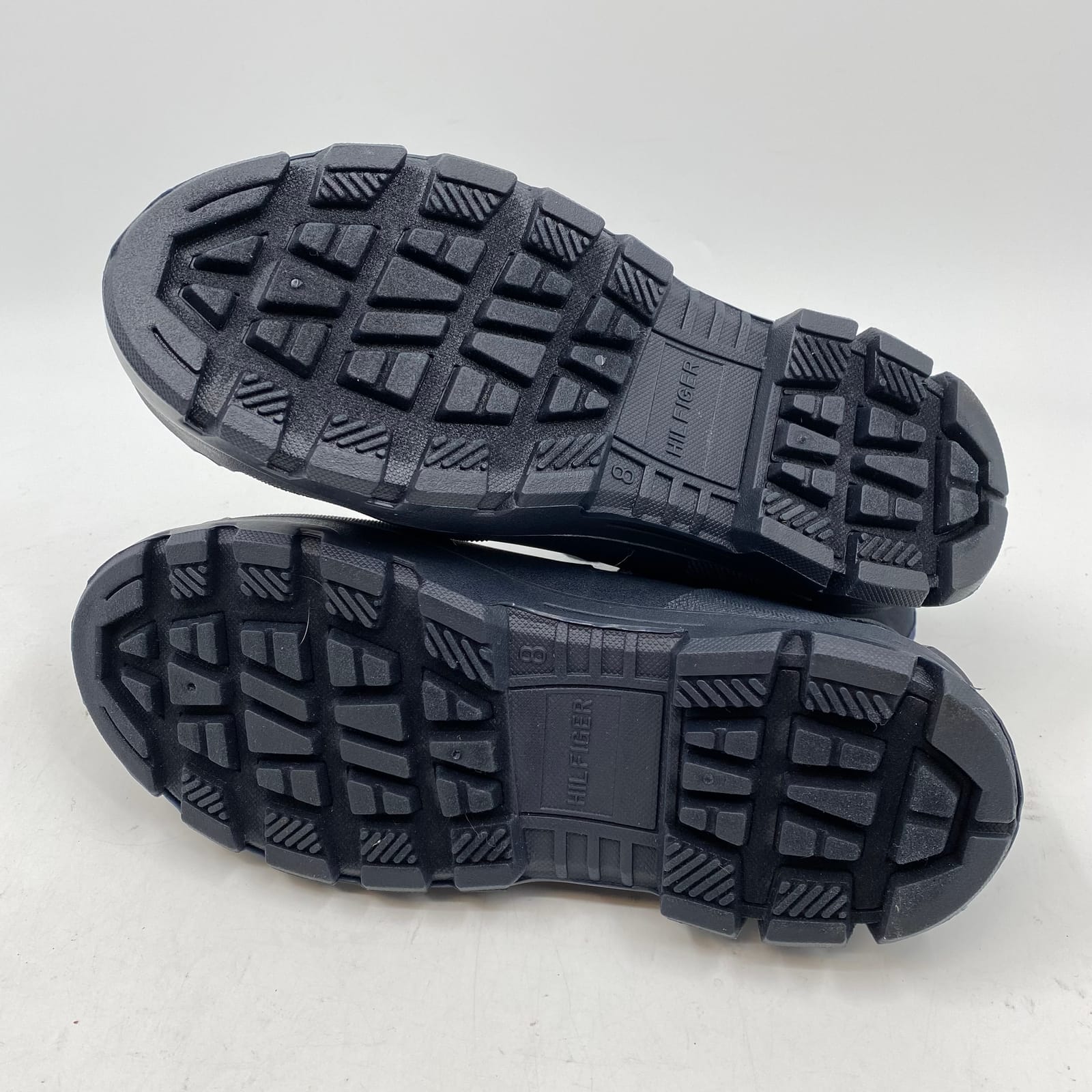 Tommy Hilfiger Navy Blue Rubber Ankle Rain Boots Tommy Hilfiger Navy ...