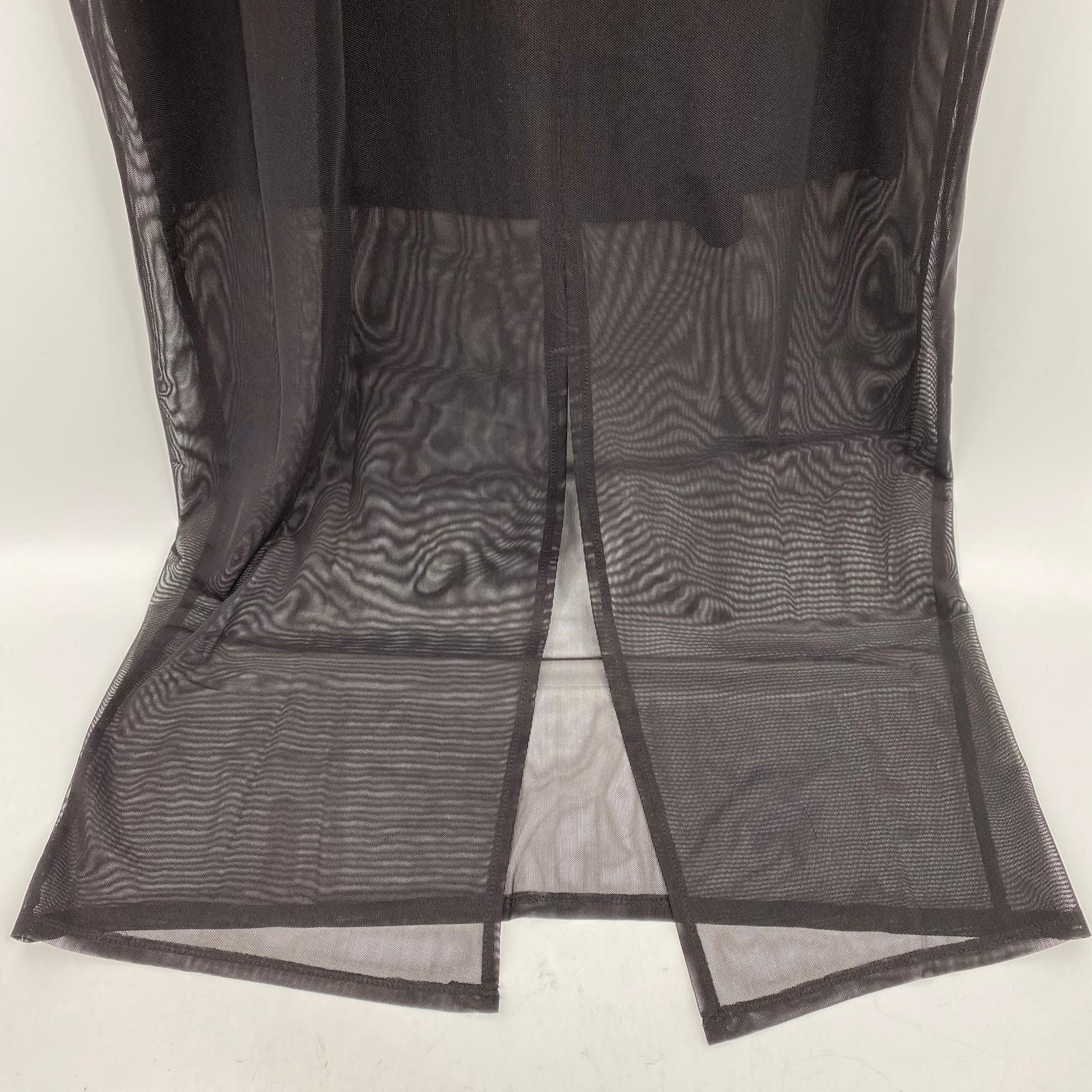 Donna Morgan Black Sheer Mesh Overlay Maxi Dress Donna Morgan Black ...