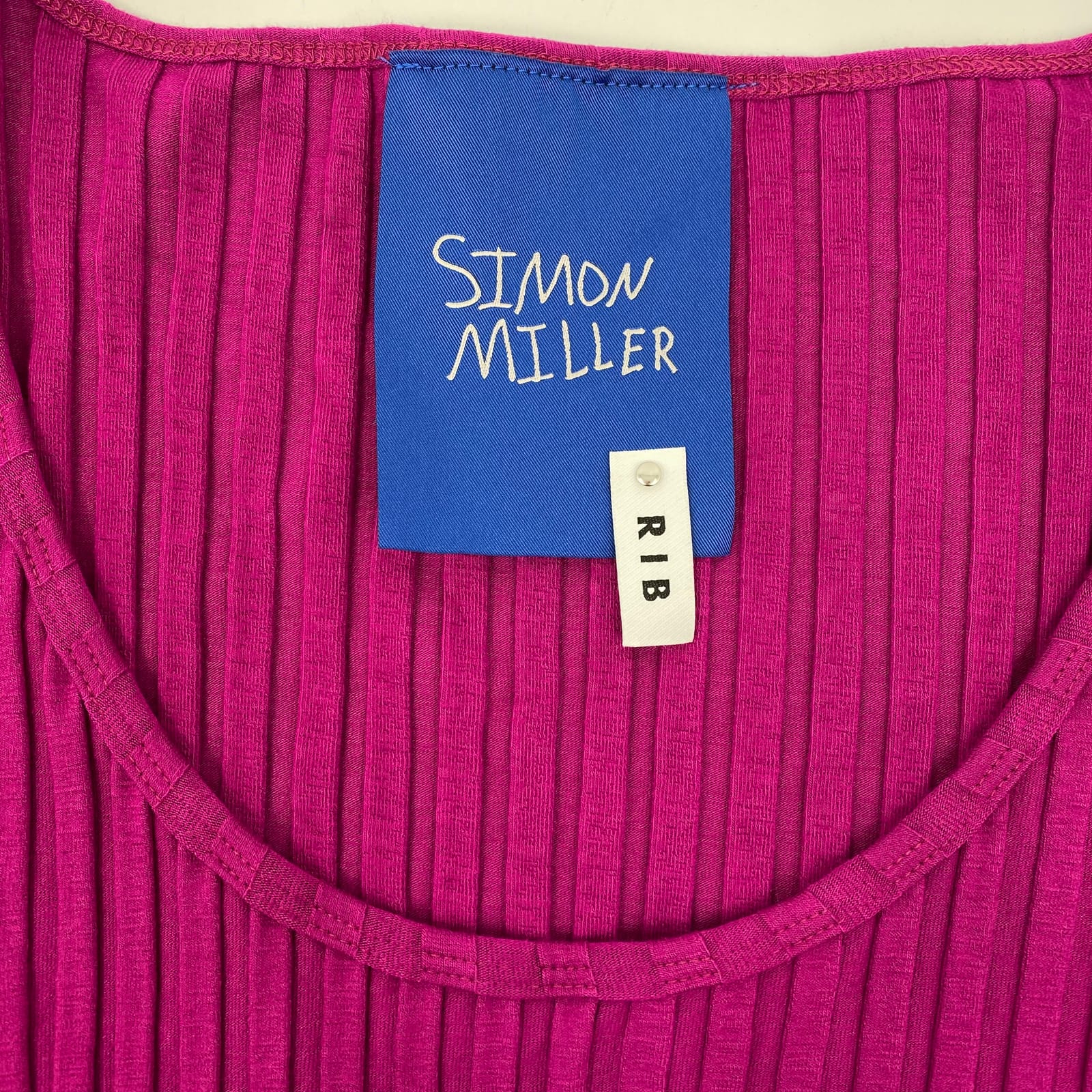 Simon Miller Purple Ribbed Short Sleeve T-Shirt Simon Miller Purple ...