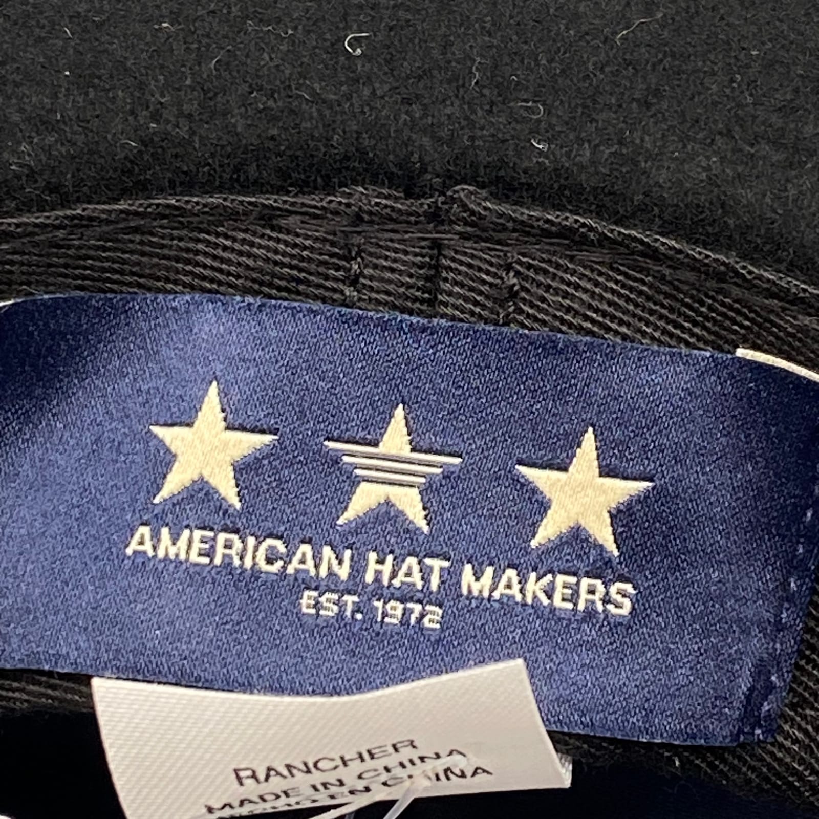 American Hat Makers Black Ribbon Gen- Hats OS American Hat Makers Black ...