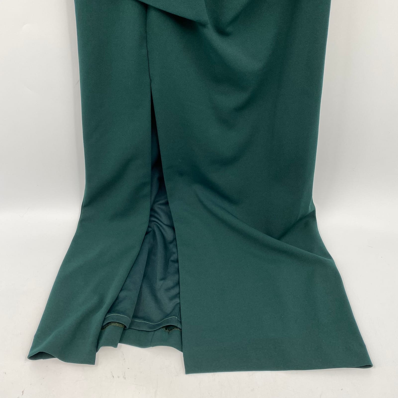 Xscape Green Off the Shoulder Ruched Maxi Dress Xscape Green Off the ...