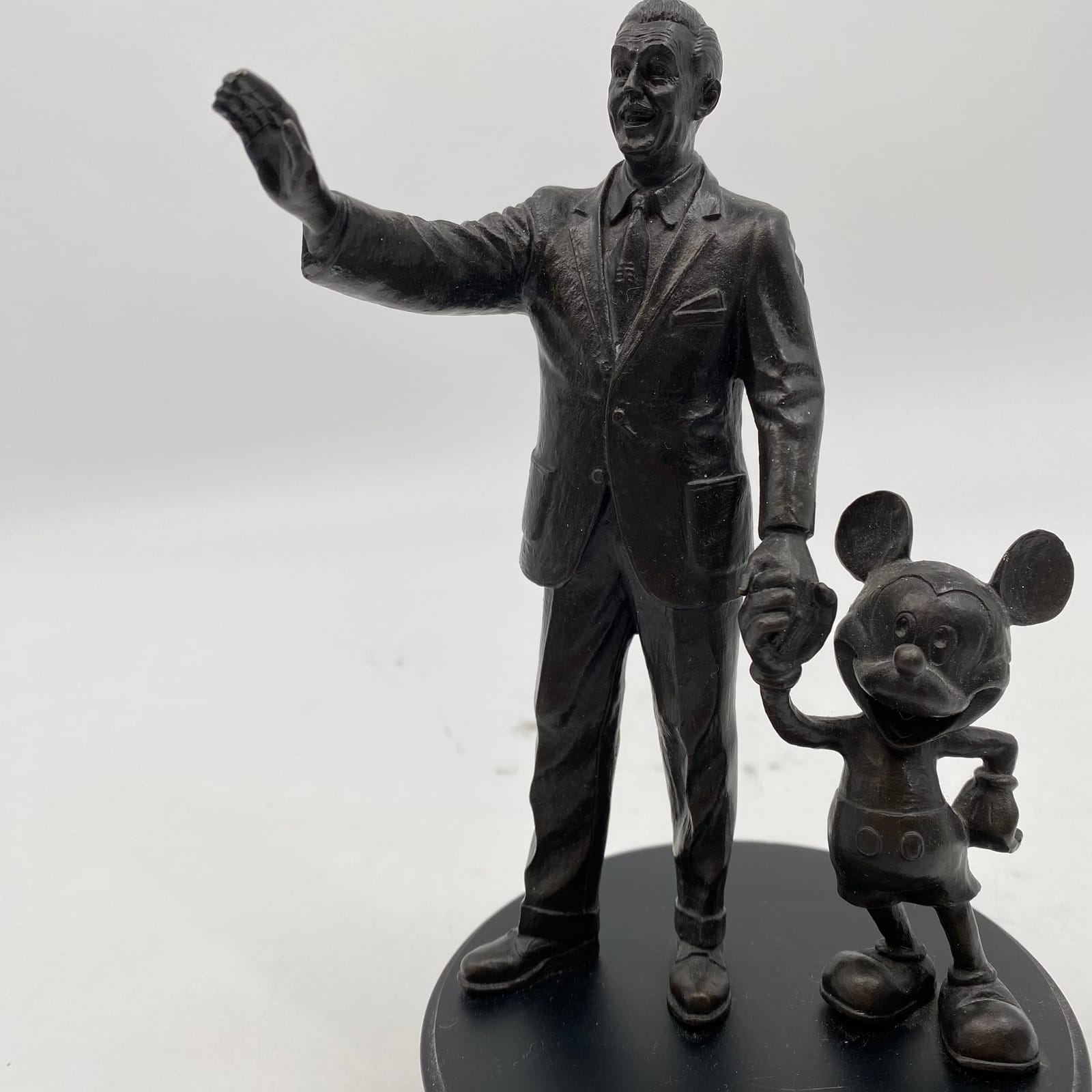 Disney Black “Partners” Walt Disney and Mickey Mouse Statue Disney ...