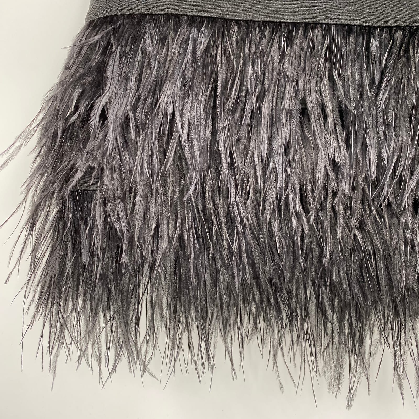 Kate Spade Black Feather Trim Crop Tank Kate Spade Black Feather Trim ...