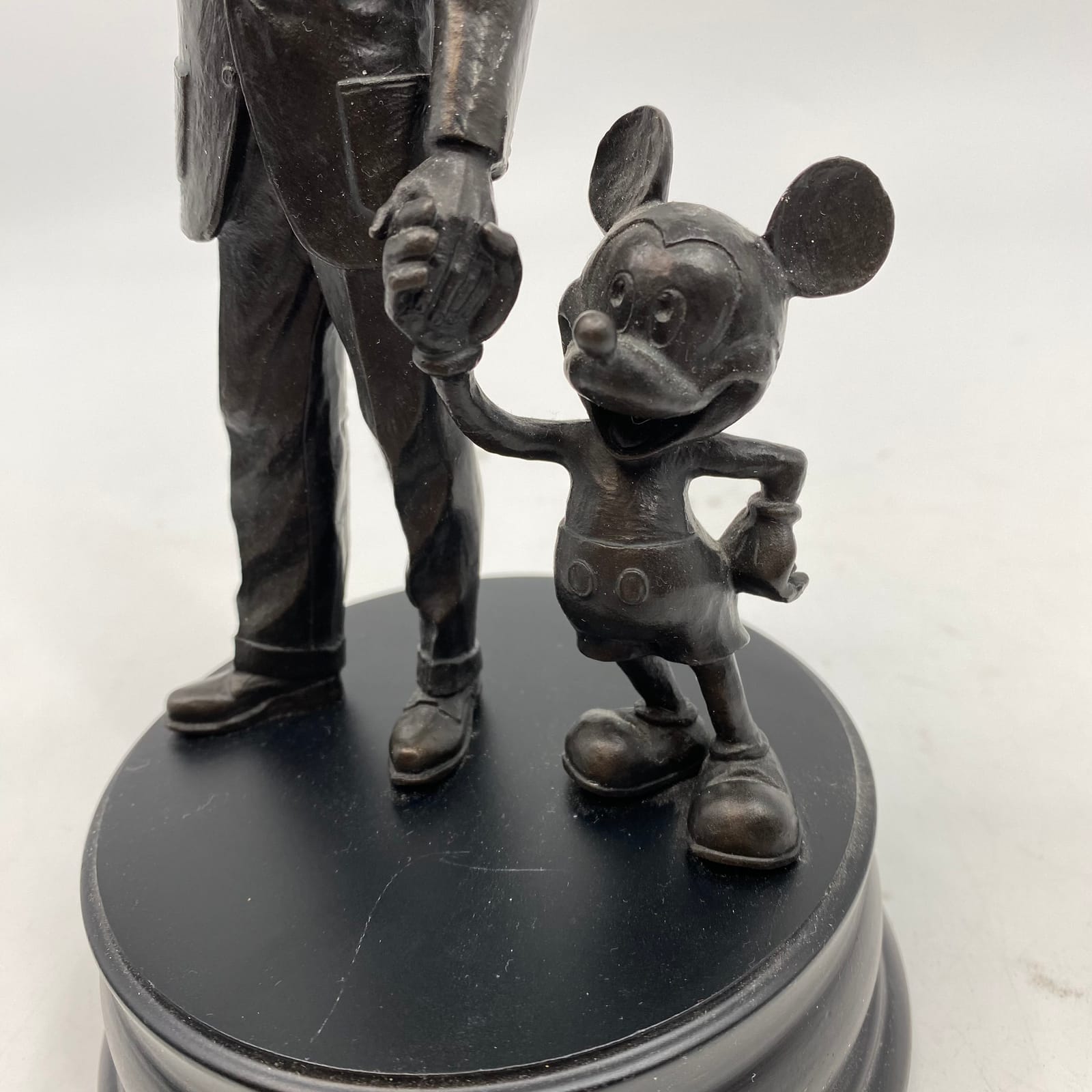 Disney Black “Partners” Walt Disney and Mickey Mouse Statue Disney ...