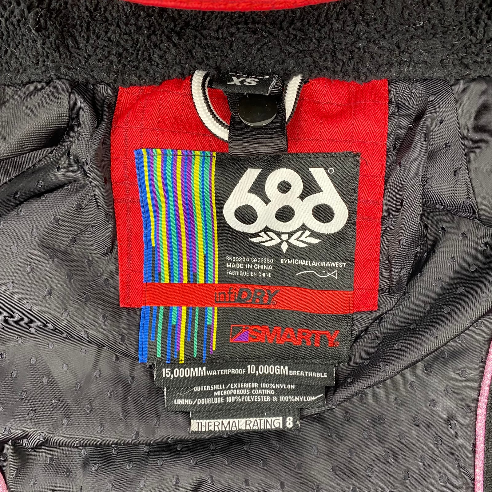 686 Red Infidry Snow Jacket 686 Red Infidry Snow Jacket Size XS ...