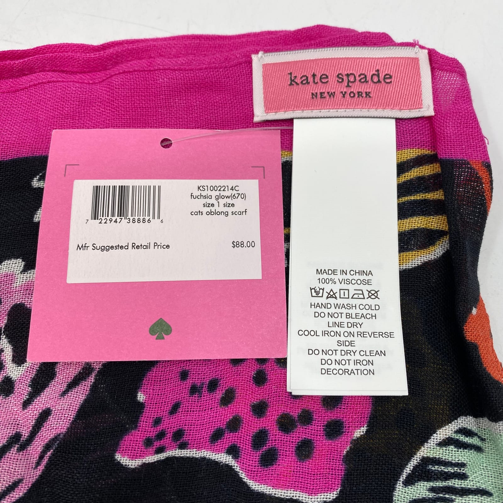 Kate Spade Cat Print Scarf Kate Spade Cat Print Scarf Size OS ...