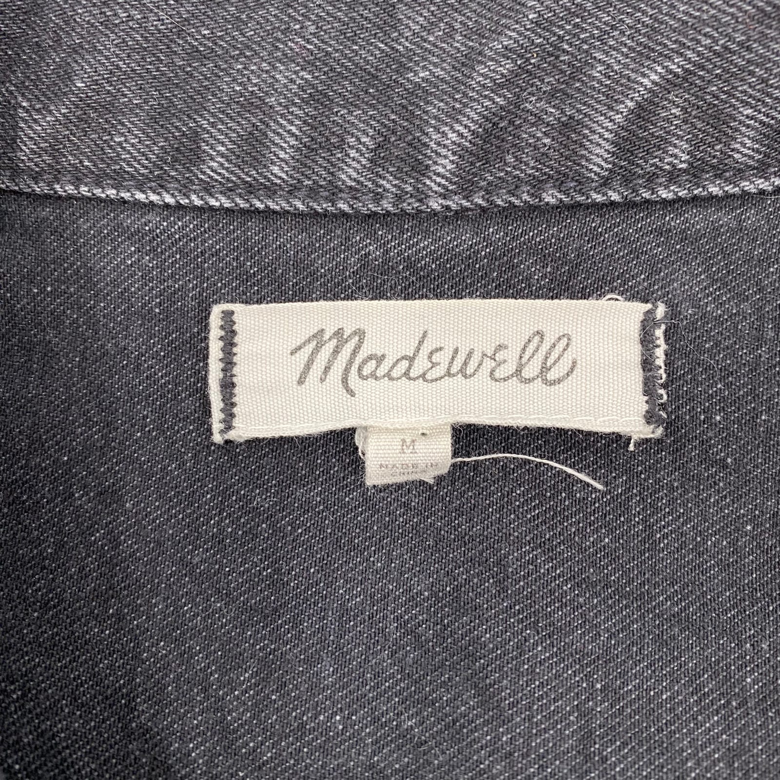 Madewell Black Denim Jacket Madewell Black Denim Jacket Size M ...