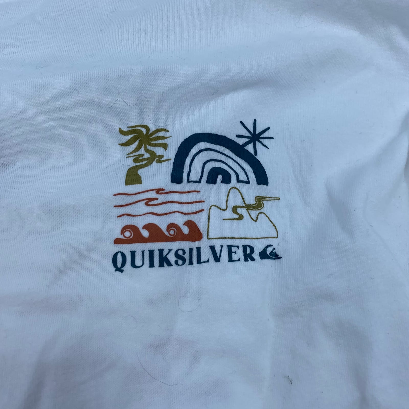 Quicksilver White Short Sleeve Tee Quicksilver White Short Sleeve Tee ...