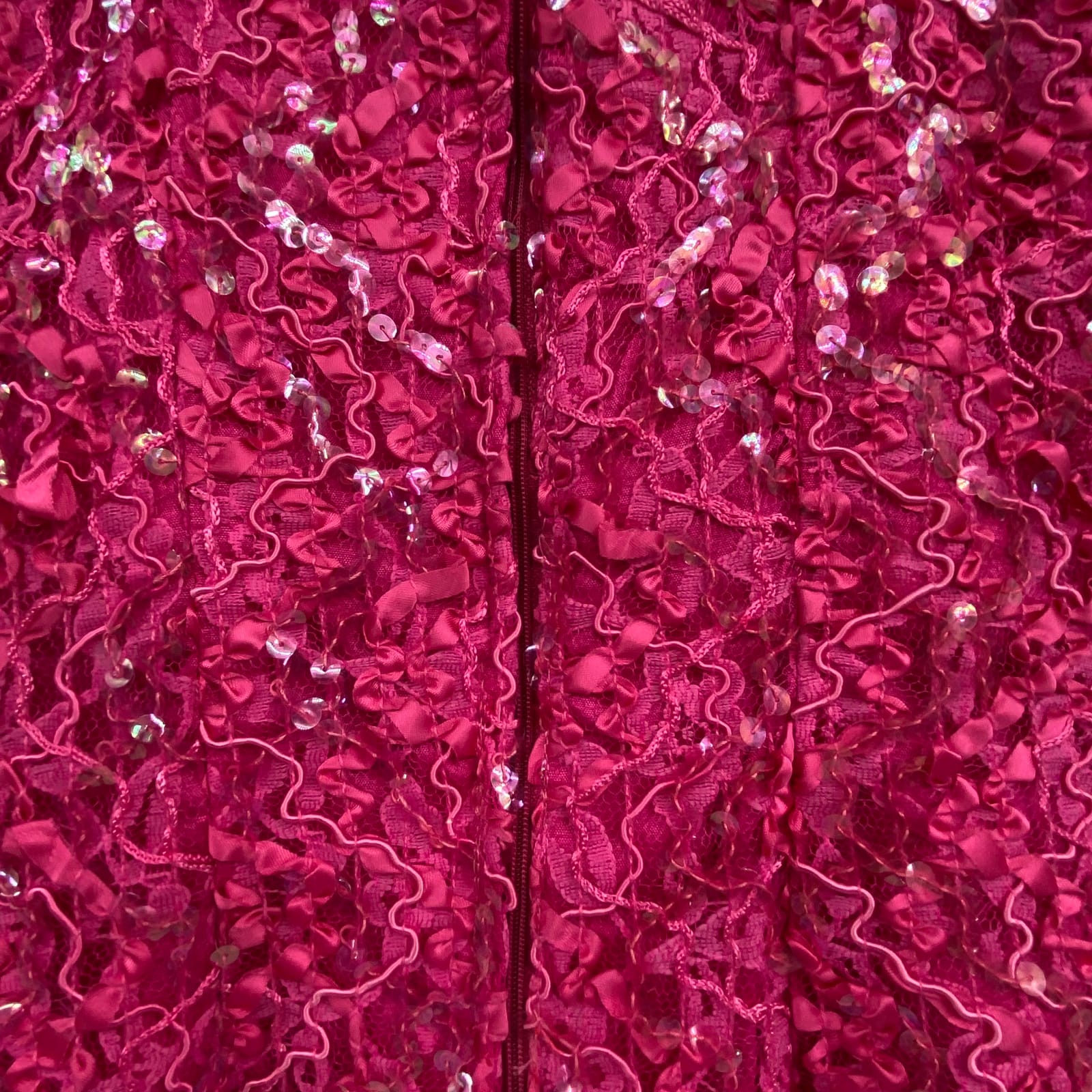 Jenna Benjamin Pink Frilly Sequin Dress Jenna Benjamin Pink Frilly ...