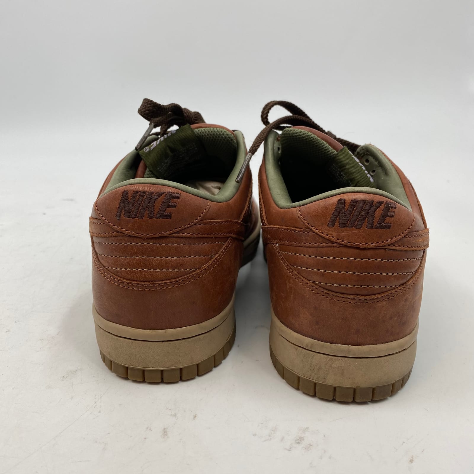 Nike Premium Dunk Low Brown Leather Sneakers Nike Premium Dunk Low ...
