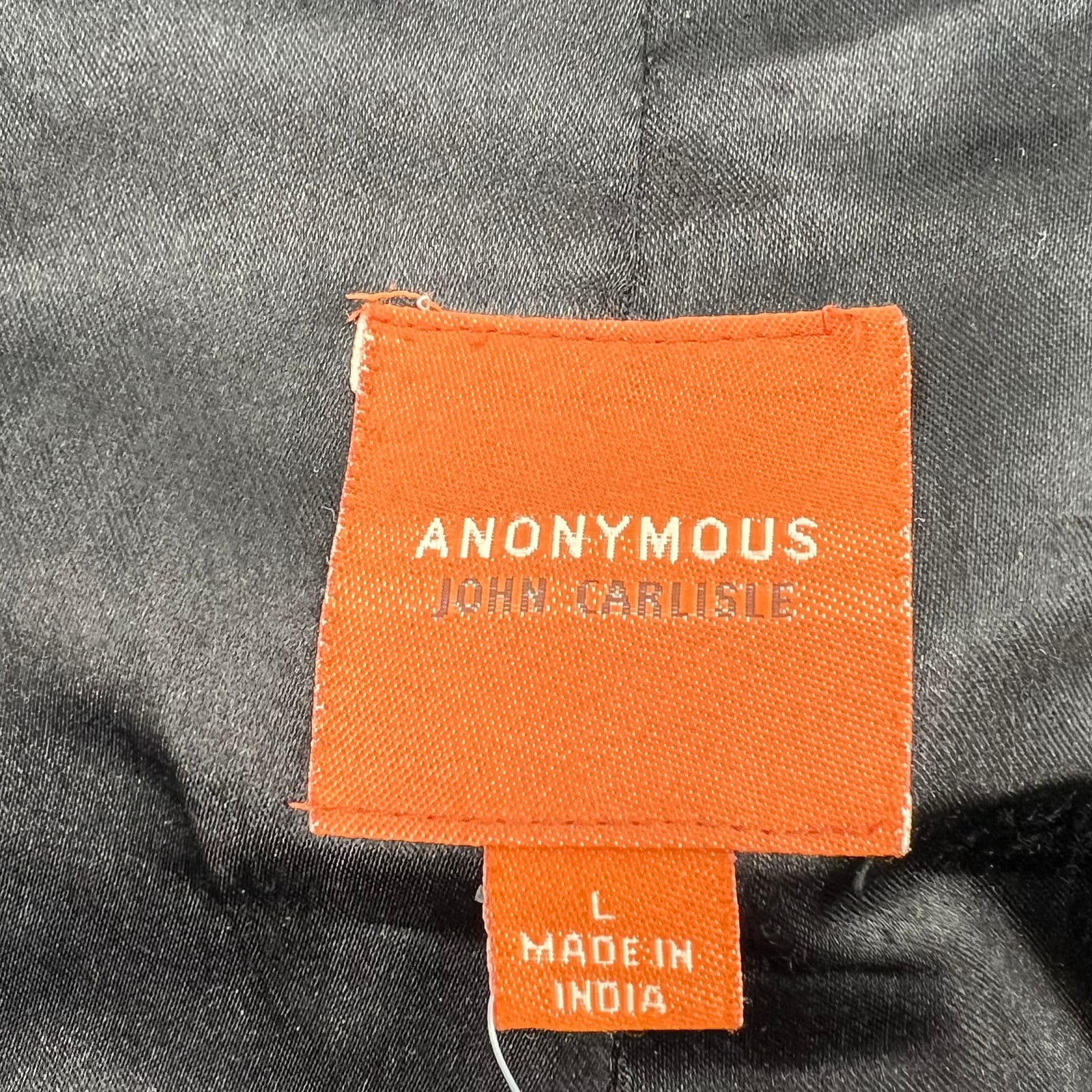 Anonymous Black Leather Jacket Anonymous Black Leather Jacket Size L ...