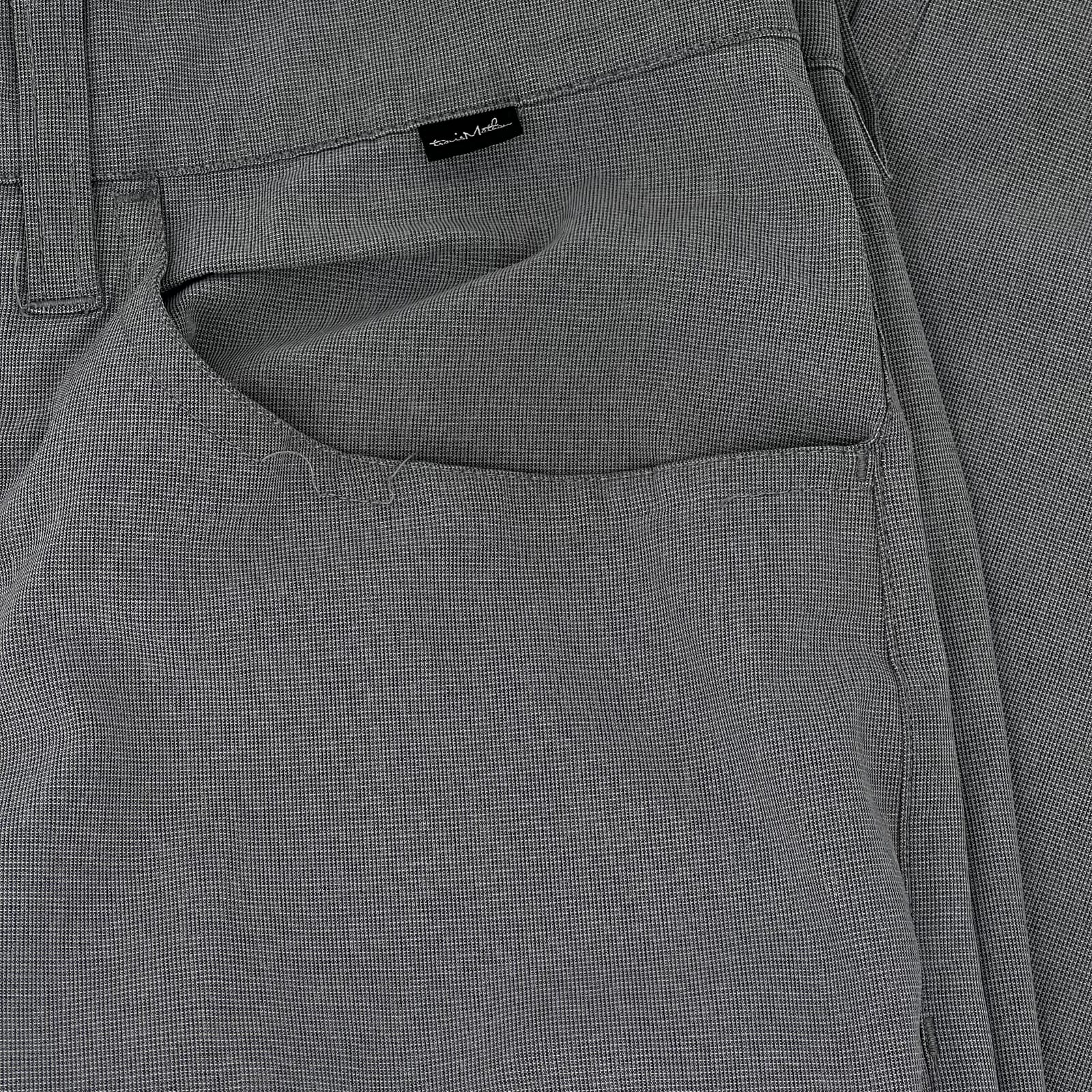 Travis Mathew Gray Grid Pattern Dress Pants Travis Mathew Gray Grid ...