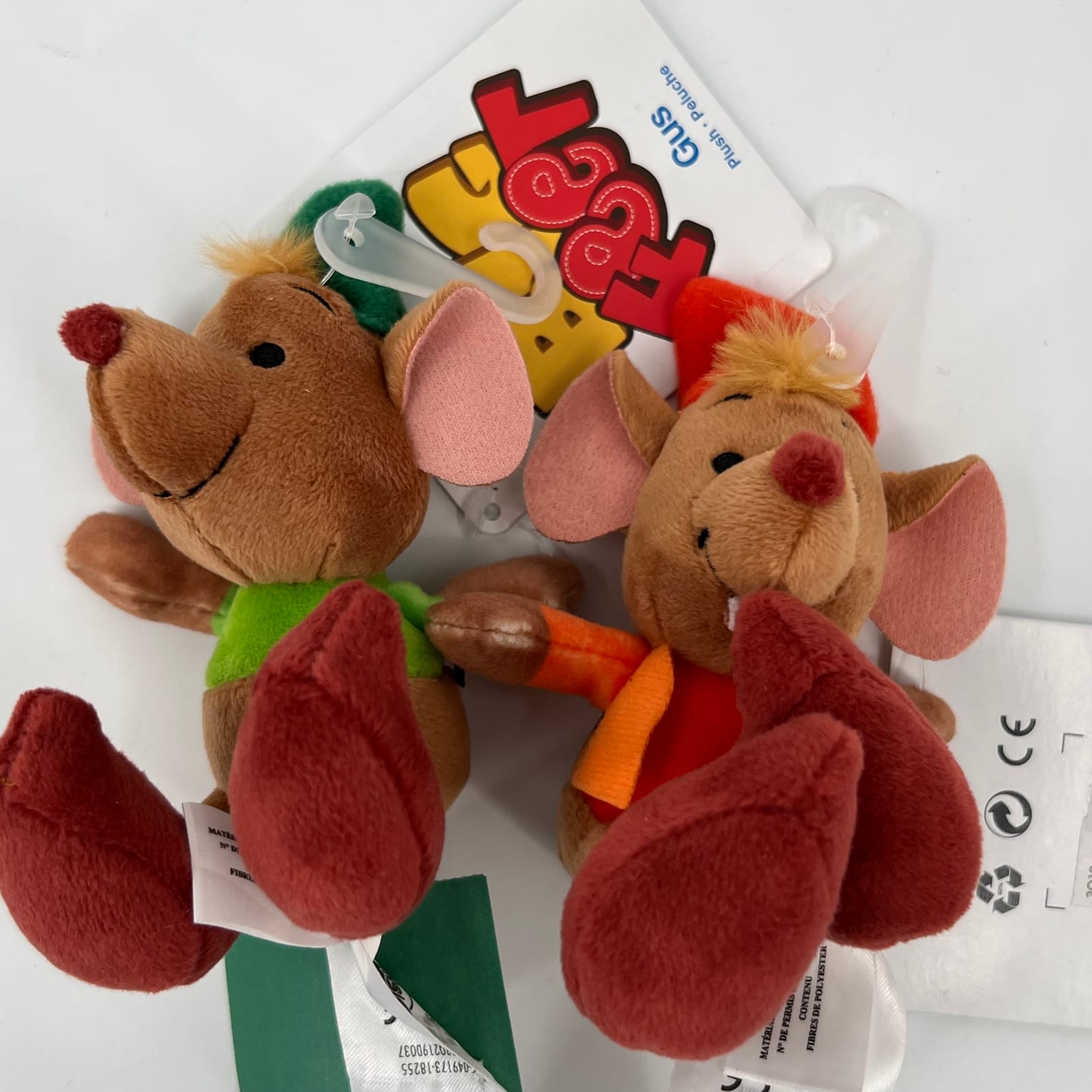 Disney Brown Tiny Big Feet Gus & Jaq Set Disney Brown Tiny Big Feet Gus ...