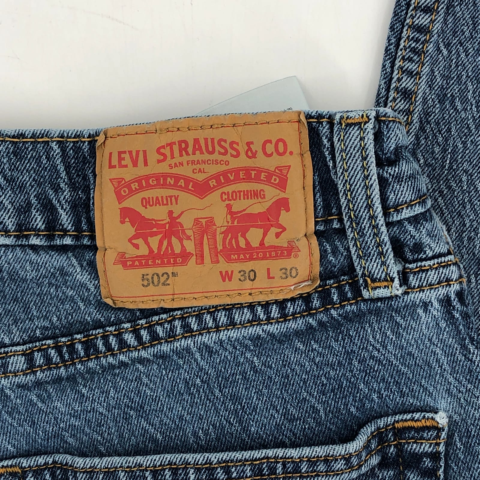 Levi's Blue 502 Denim Straight Jeans Levi's Blue 502 Denim Straight ...