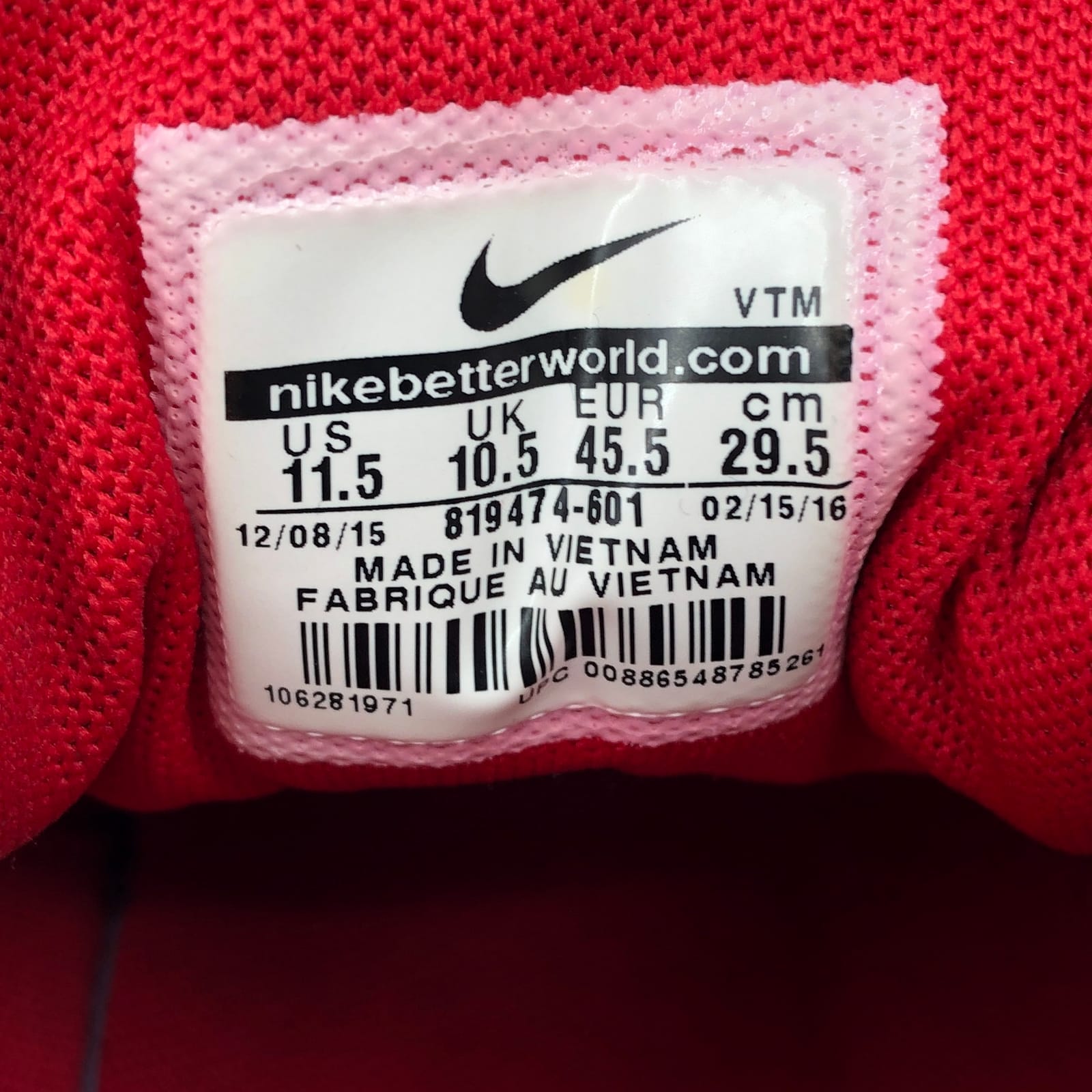Nike Red & White Athletic Shoes Nike Red & White Athletic Shoes Size 11 ...
