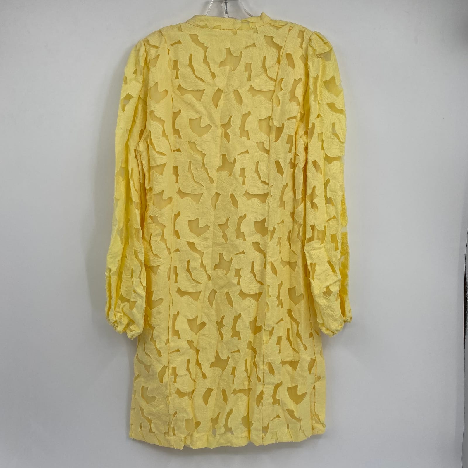 Levete Room Yellow Puff Sleeve Mini Dress Levete Room Yellow Puff ...