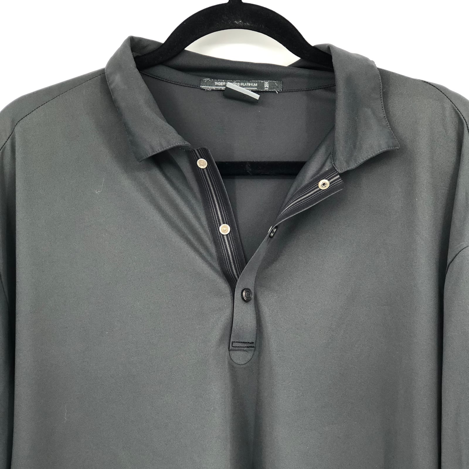 Nike Gray Tiger Woods Polo Shirt Nike Gray Tiger Woods Polo Shirt Size ...