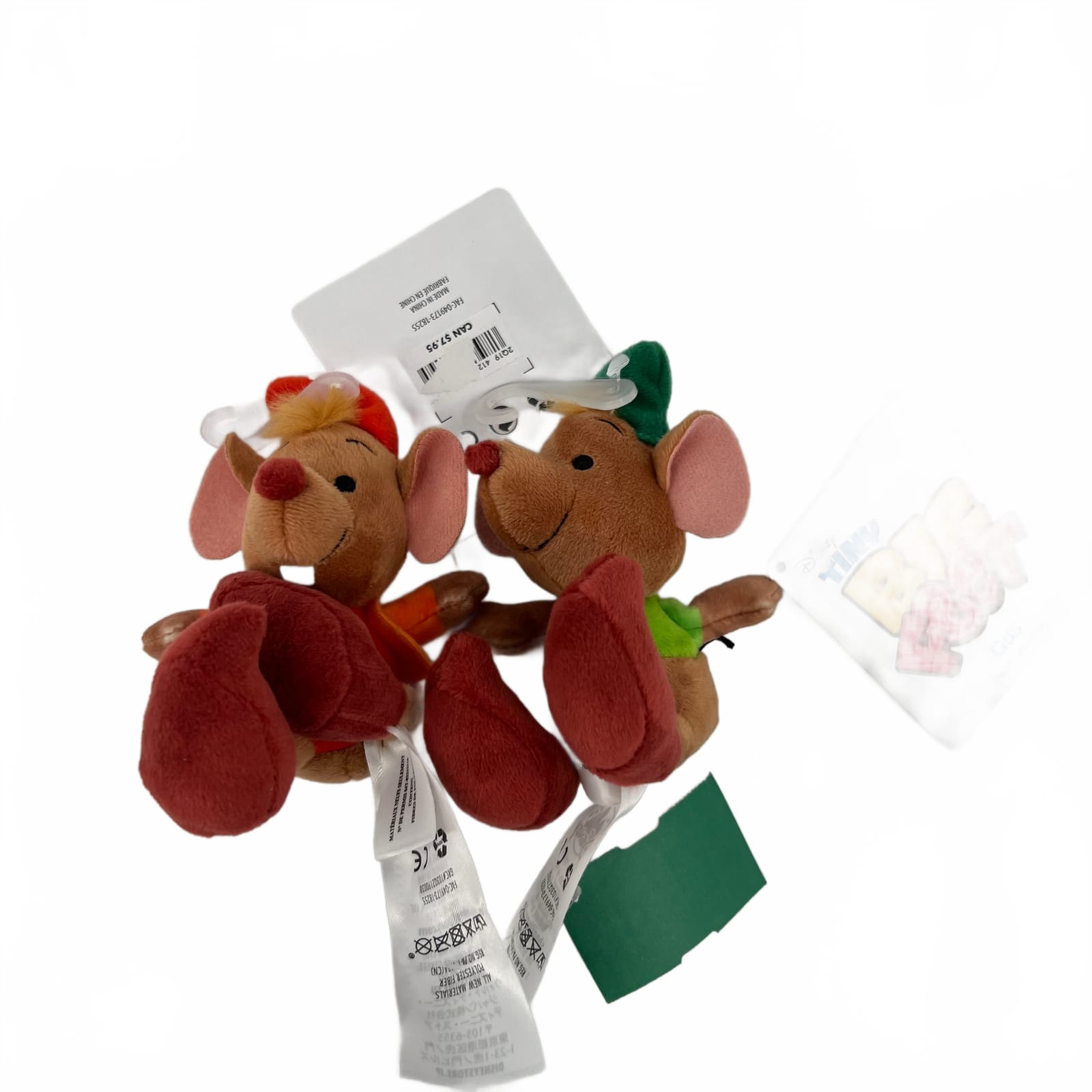 Disney Brown Tiny Big Feet Gus & Jaq Set Disney Brown Tiny Big Feet Gus ...