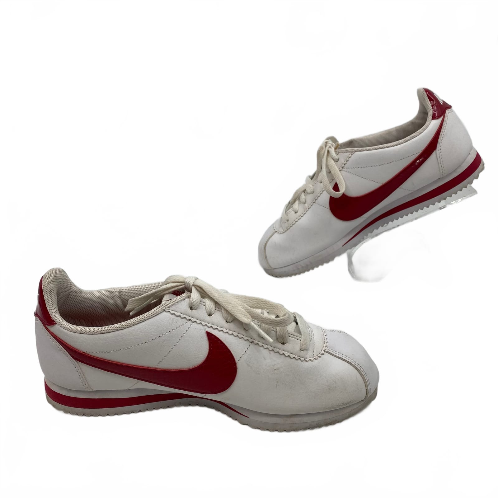 Nike White-Red Cortez Sneakers Nike White-Red Cortez Sneakers Size 8.5 ...