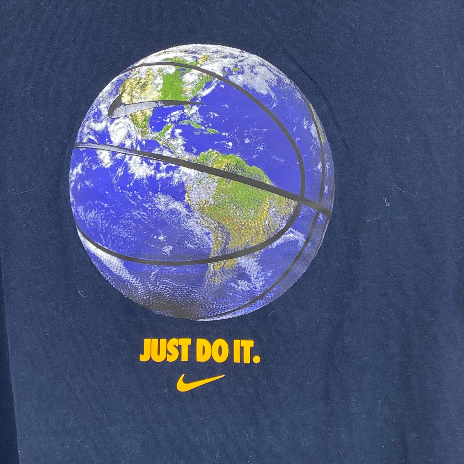 Nike Blue Basic Earth Graphic Tee Nike Blue Basic Earth Graphic Tee ...