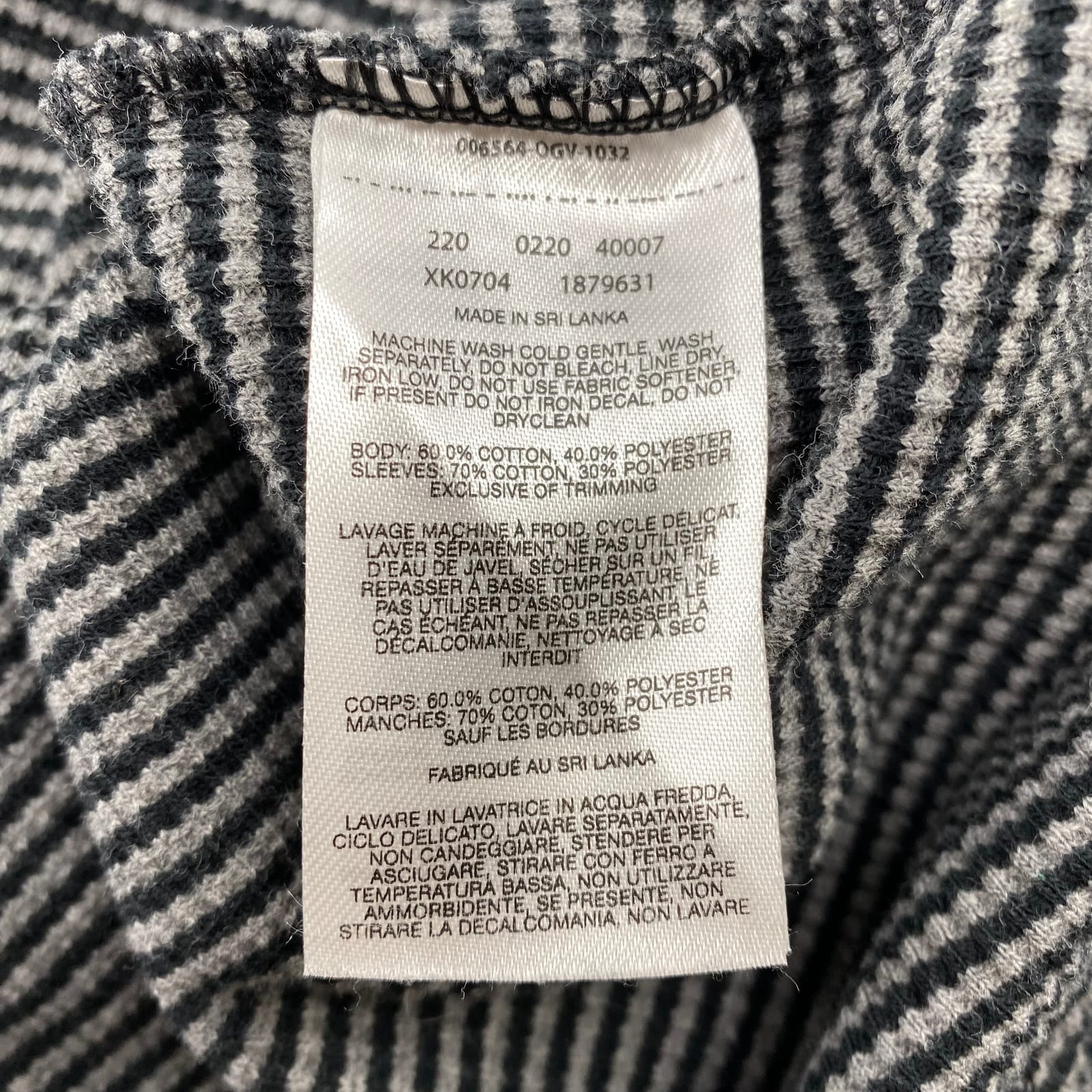 Columbia Gray Black Striped High Neck Sweatshirt Columbia Gray Black ...