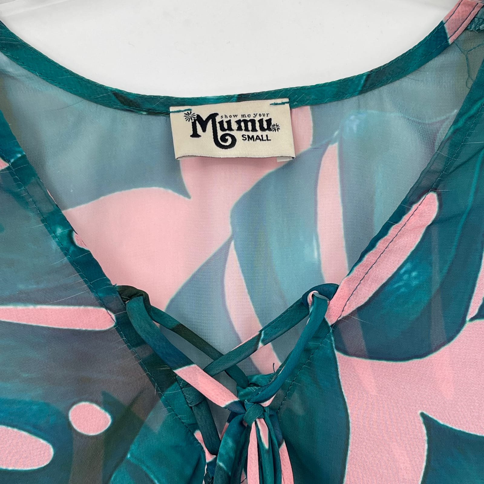Show Me Your MuMu Green Pink Tropical Cover Up Show Me Your MuMu Green ...