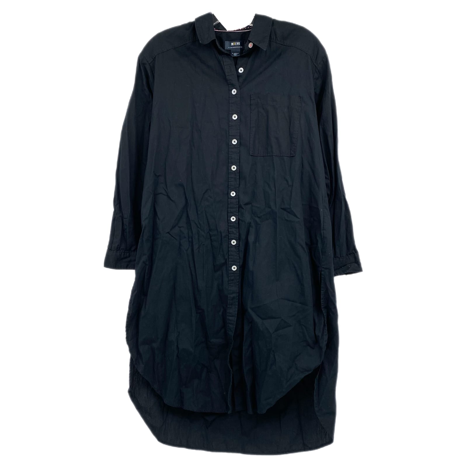 Maeve Black Cotton Midi Shirt Dress Maeve Black Cotton Midi Shirt Dress ...