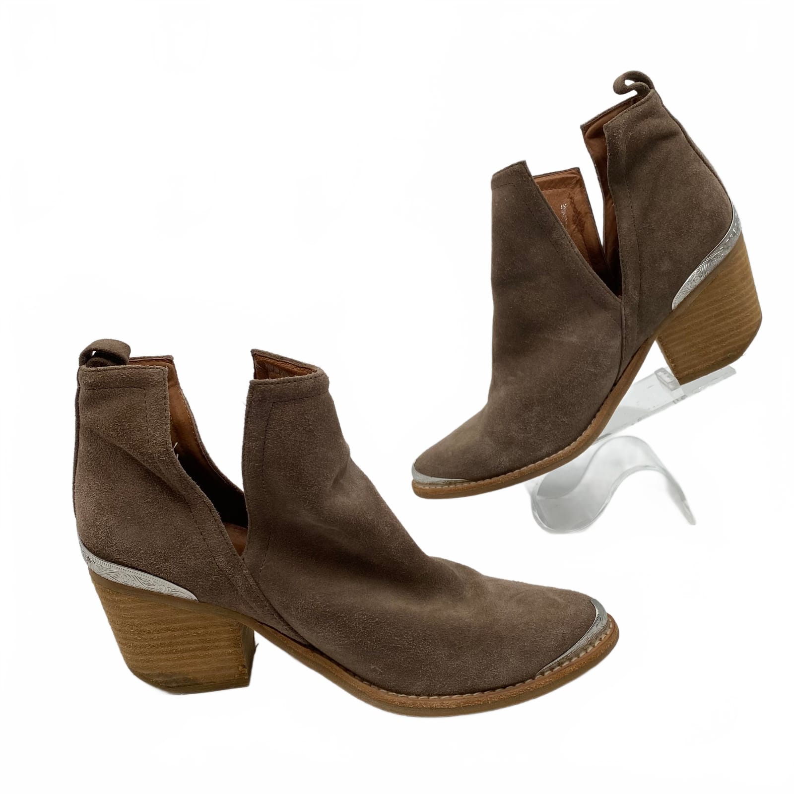 Jeffrey Campbell Brown Suede Bootie Jeffrey Campbell Brown Suede Bootie ...