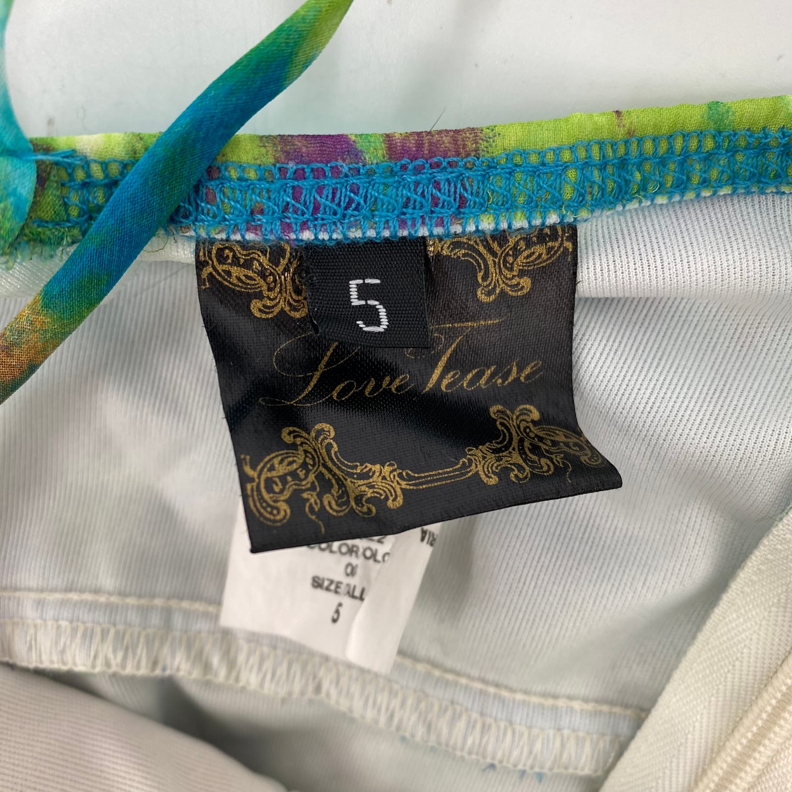 Love Tease Blue Yellow Tie Dye Mini Dress Love Tease Blue Yellow Tie ...