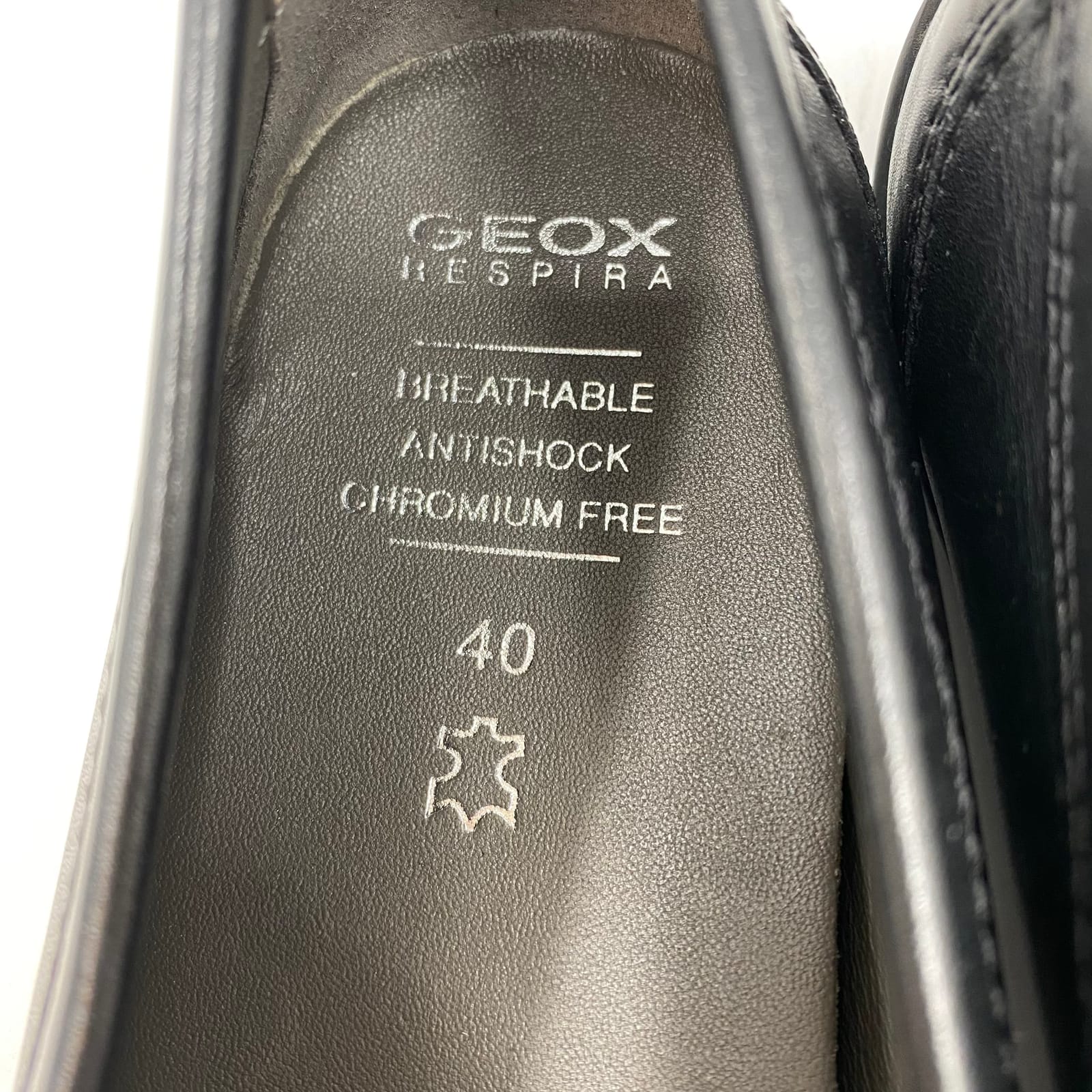 Geox Black Leather Loafers Geox Black Leather Loafers Size 40EU ...