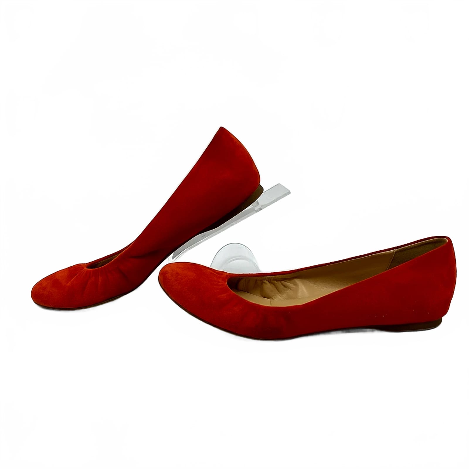 J. Crew Red Suede Cece Flats J. Crew Red Suede Cece Flats Size 9 (Good ...