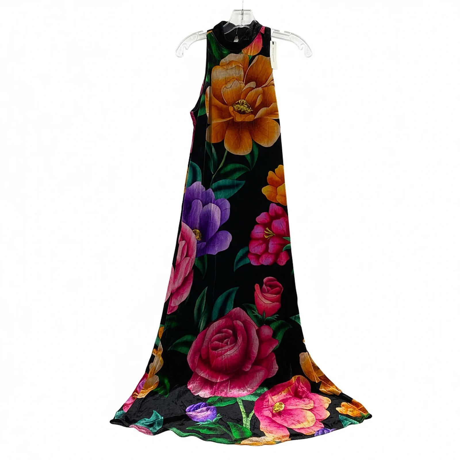 FARM Rio Black Floral Maxi Dress FARM Rio Black Floral Maxi Dress Size ...