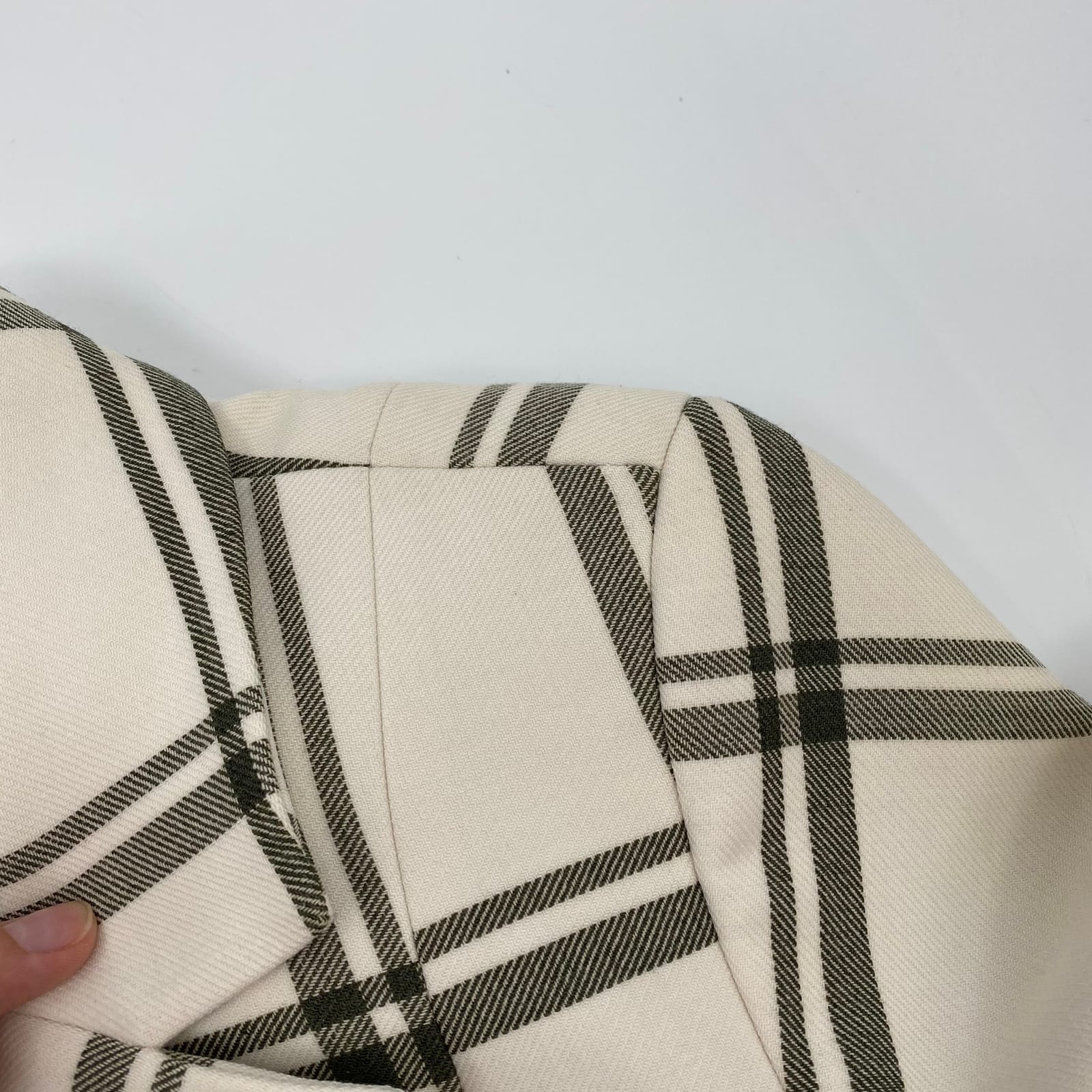 Classiques Entier Cream Green Plaid Blazer Classiques Entier Cream ...