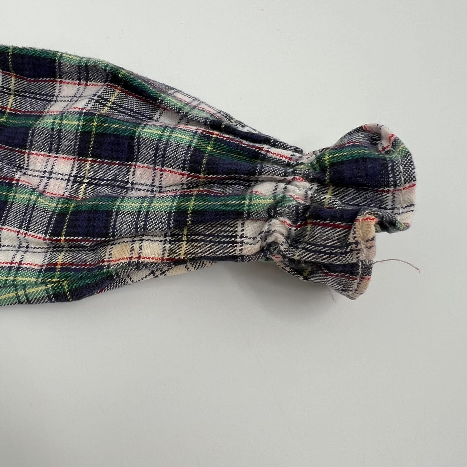 OshKosh B'gosh Blue Green Vintage Plaid Button Down Flannel Shirt ...