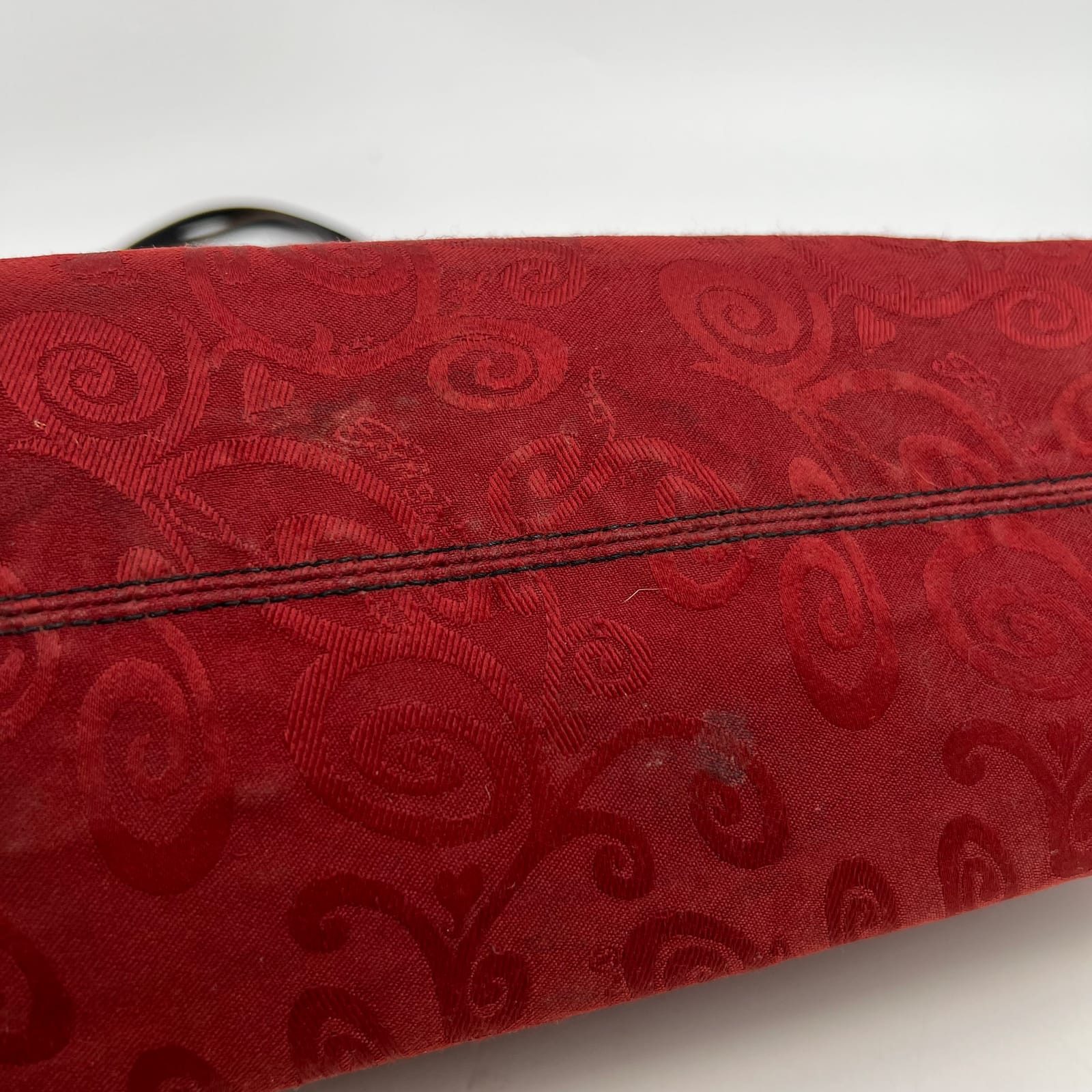 Brighton Red Black Leather Shoulder Bag Brighton Red Black Leather ...
