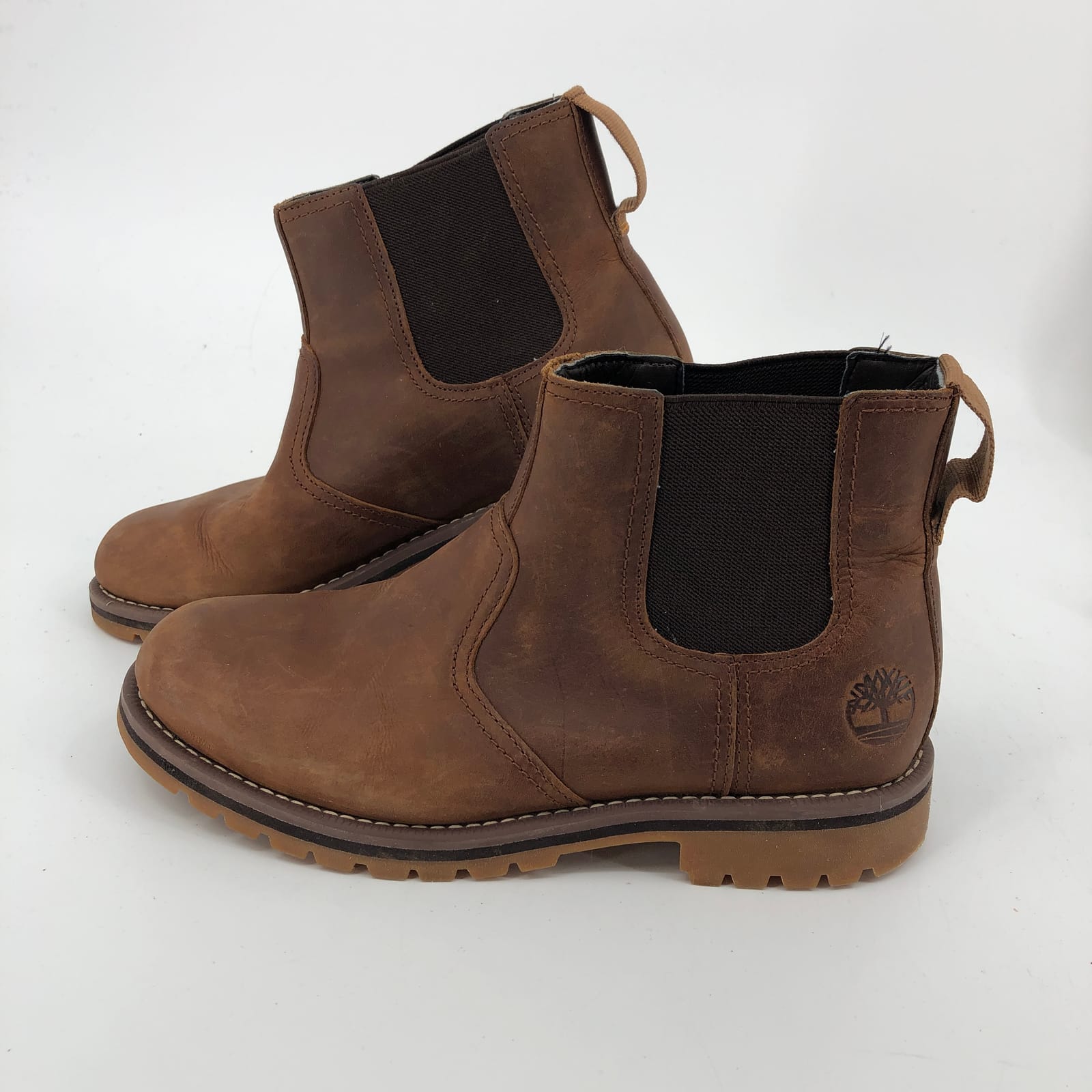 Timberland Brown Leather Ankle Boots & Booties Timberland Brown Leather ...