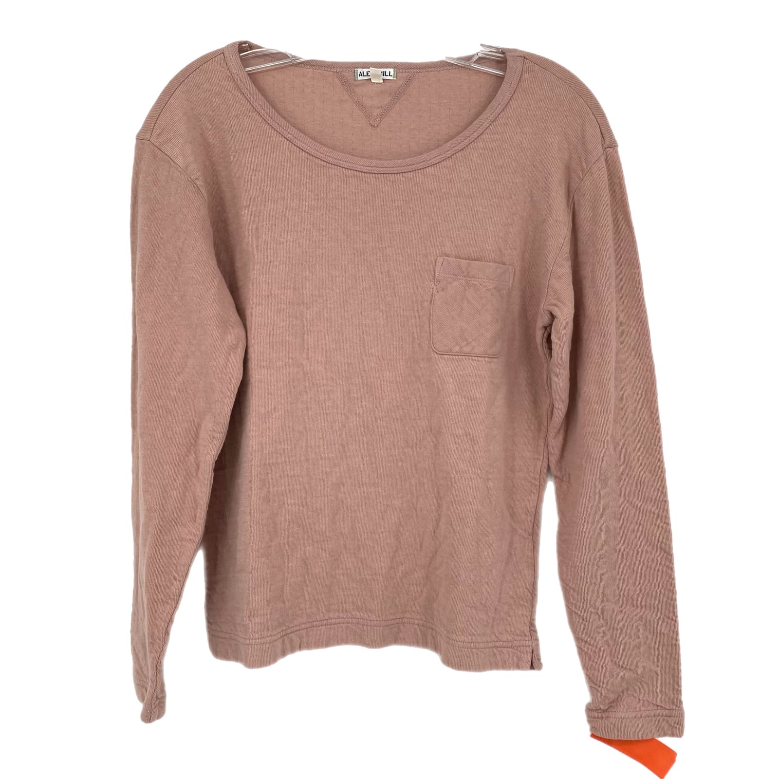 Alex Mill Pink Cotton Long Sleeve T-Shirt Alex Mill Pink Cotton Long ...