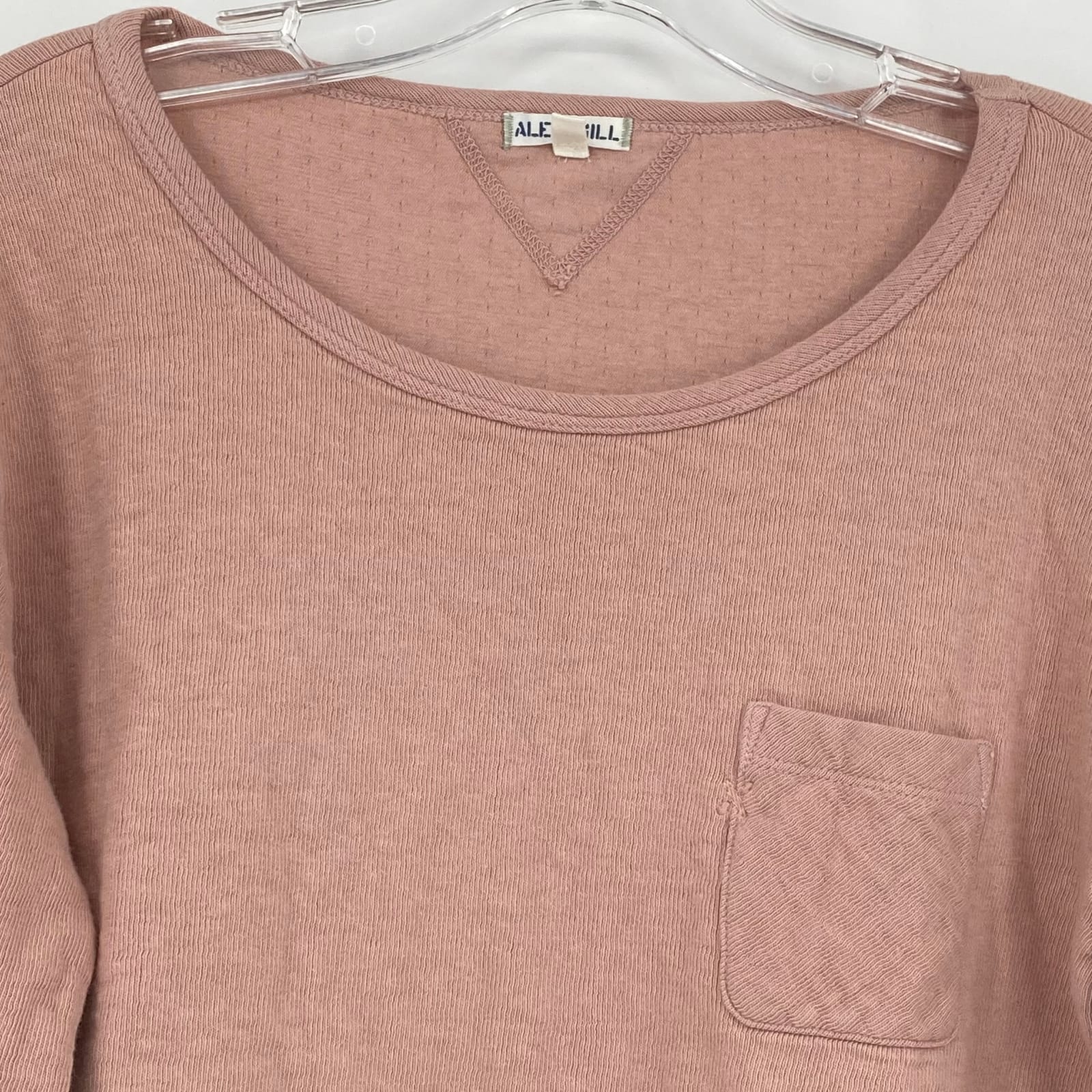 Alex Mill Pink Cotton Long Sleeve T-Shirt Alex Mill Pink Cotton Long ...