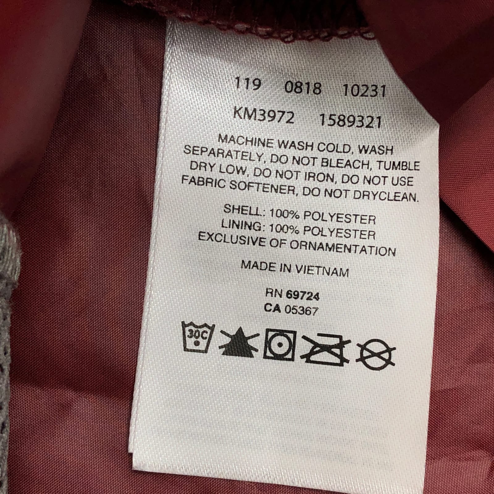 Columbia Red Classic Windbreaker Jacket Columbia Red Classic ...